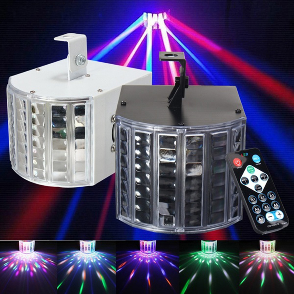 LINASHI Sound Activated Remote Control Stage Effect Light KTV Disco DJ ...