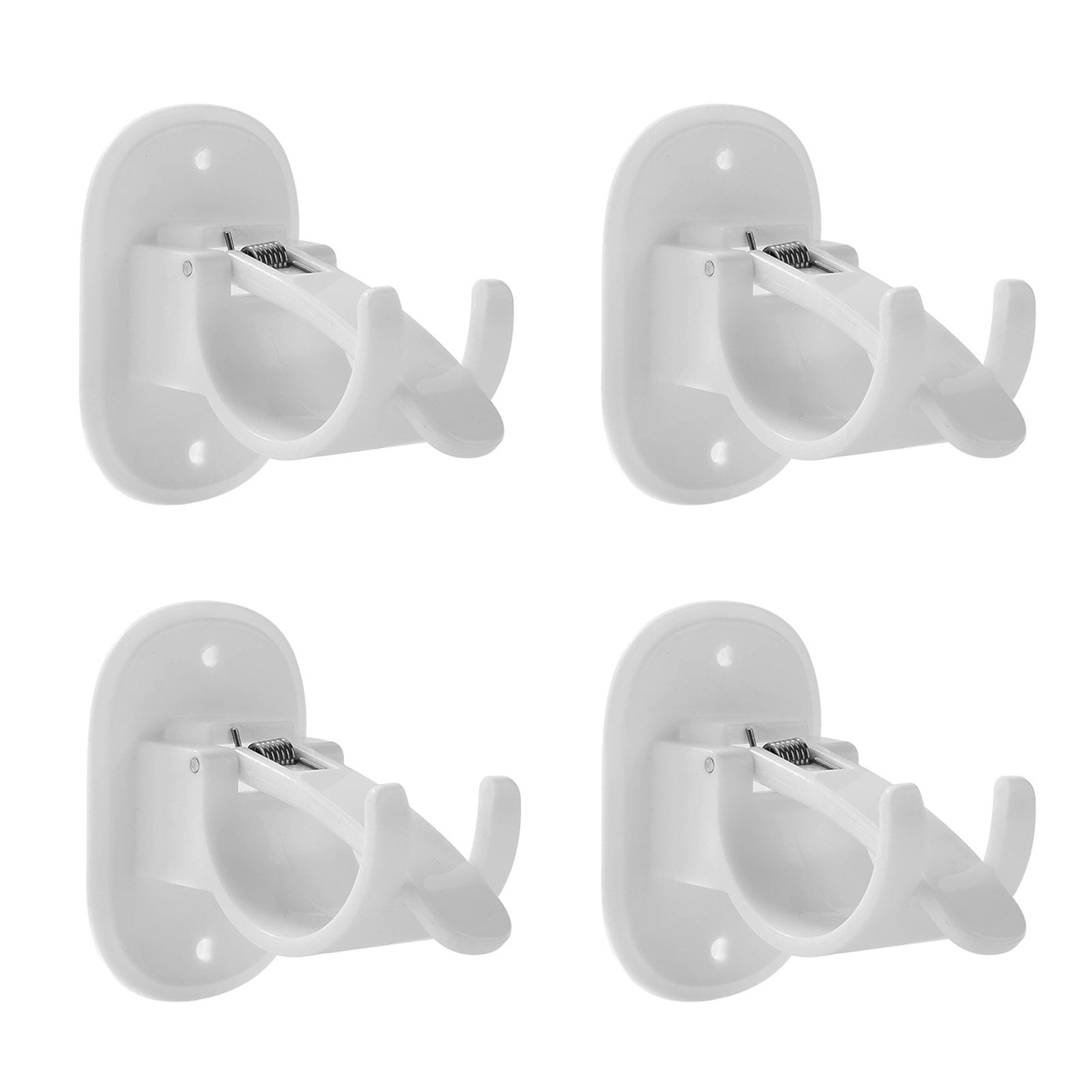 LINASHI Sturdy Curtain Rod Hook Sturdy Durable Curtain Rod Hooks Set of ...