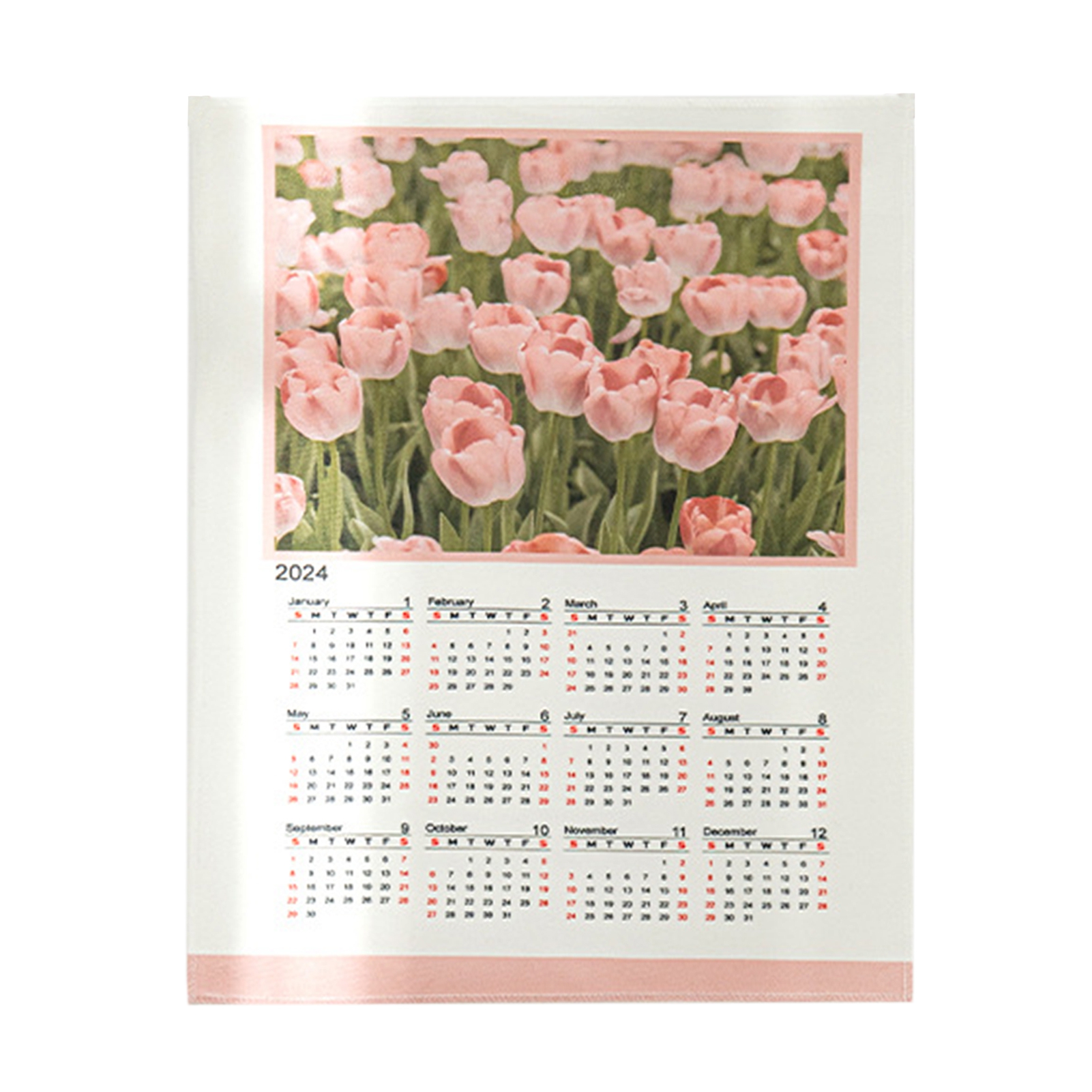 LINASHI Wall Calendar 2024 Calendar Hanging Cloth Soft Rich Color ...