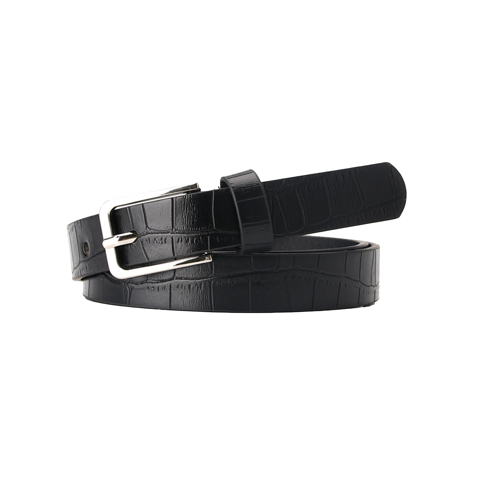 LINASHI Women Zebra Print Belt Women Thin Belt Zebra Leopard Print Faux ...