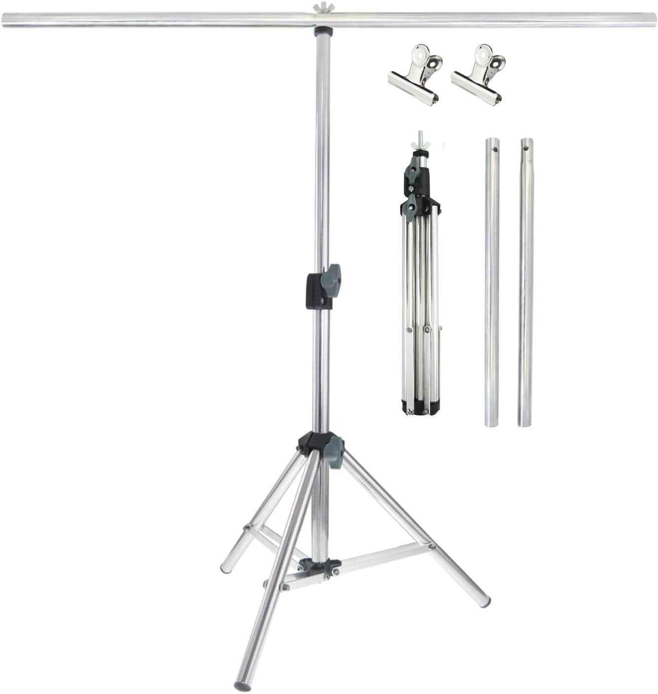 LINCO 2.2x2.6ft Photography Backdrop Background Support Stand T-Shape ...