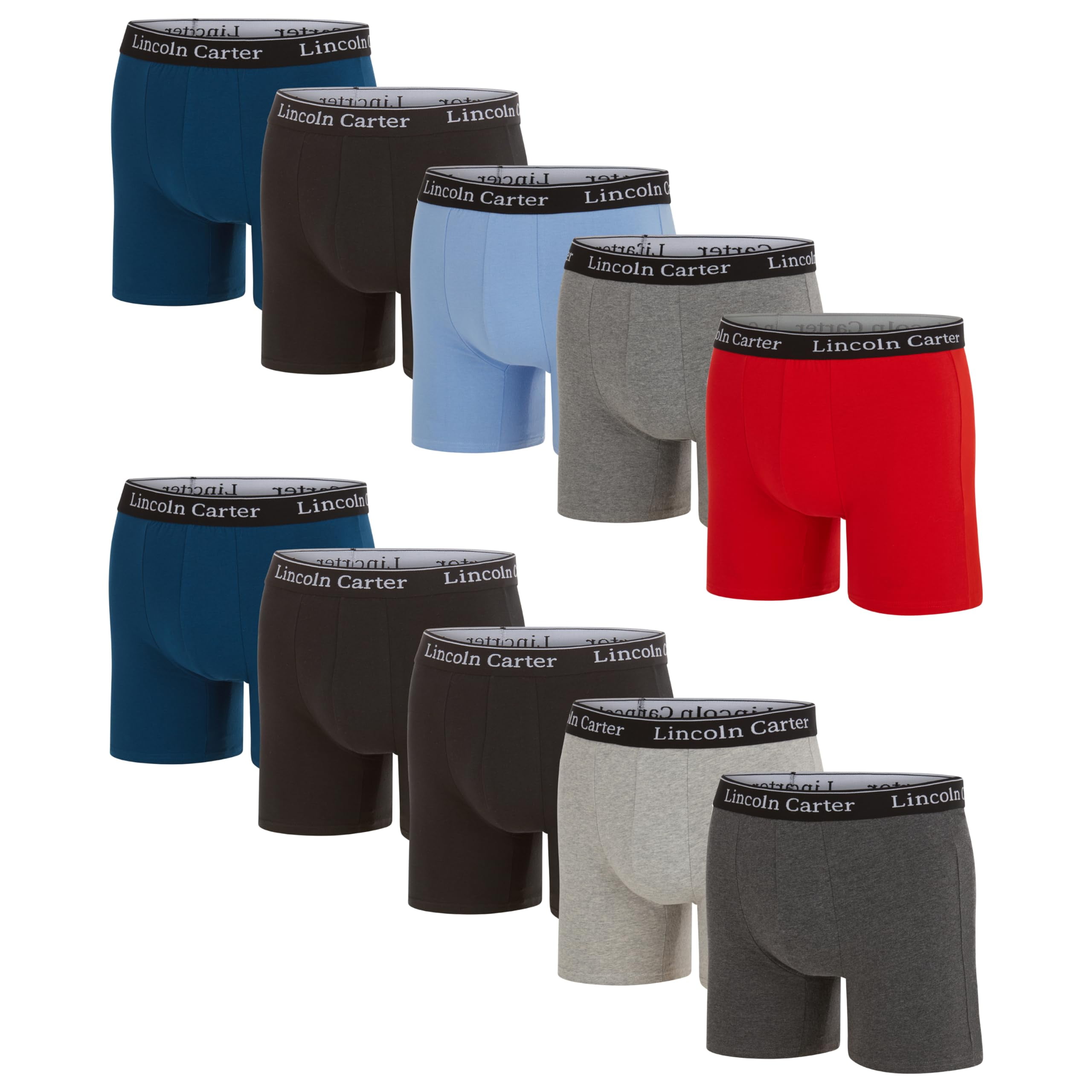 LINCOLN CARTER Mens Underwear Boxer Briefs - Breathable Anti Chafing ...