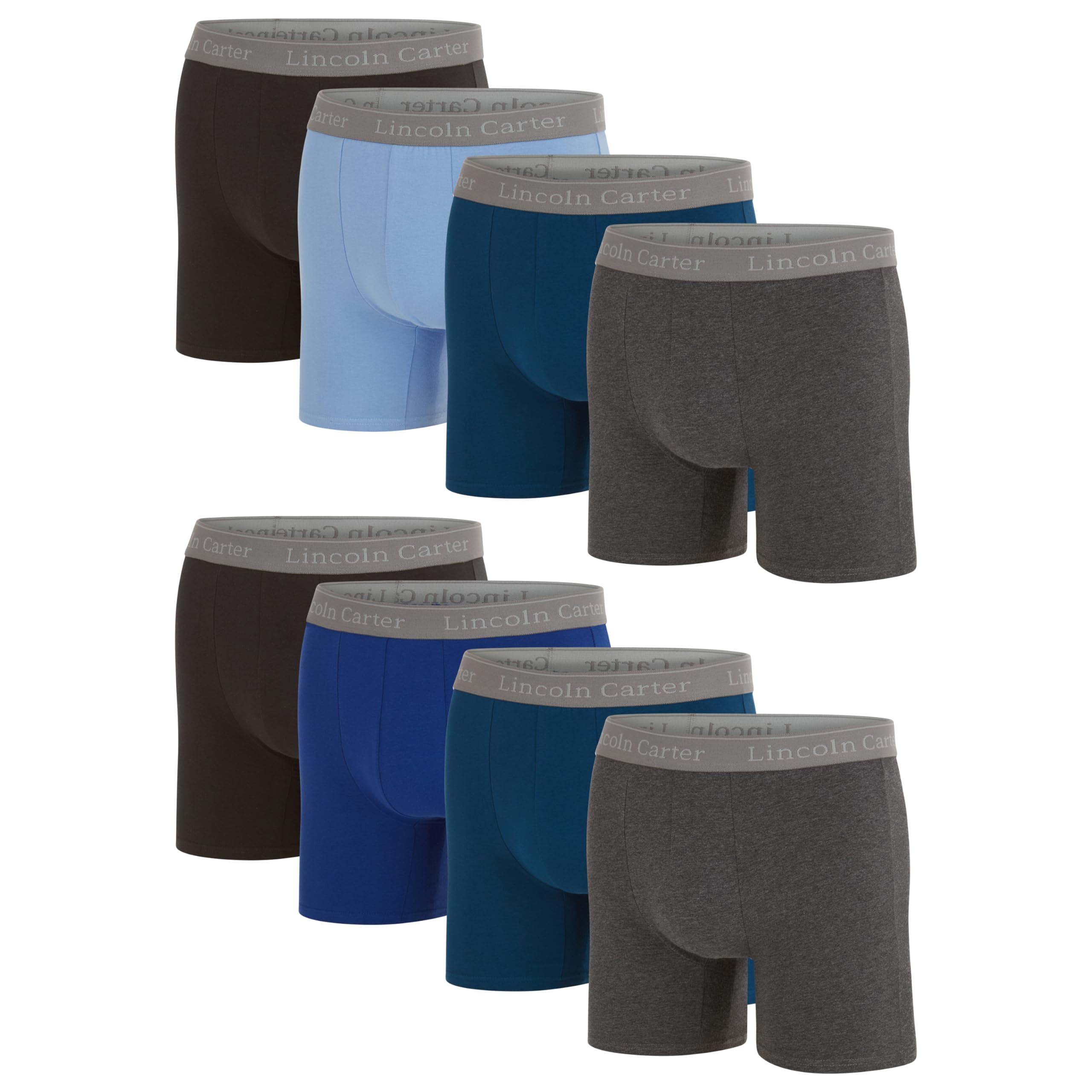LINCOLN CARTER Mens Underwear Boxer Briefs - Breathable Anti Chafing ...