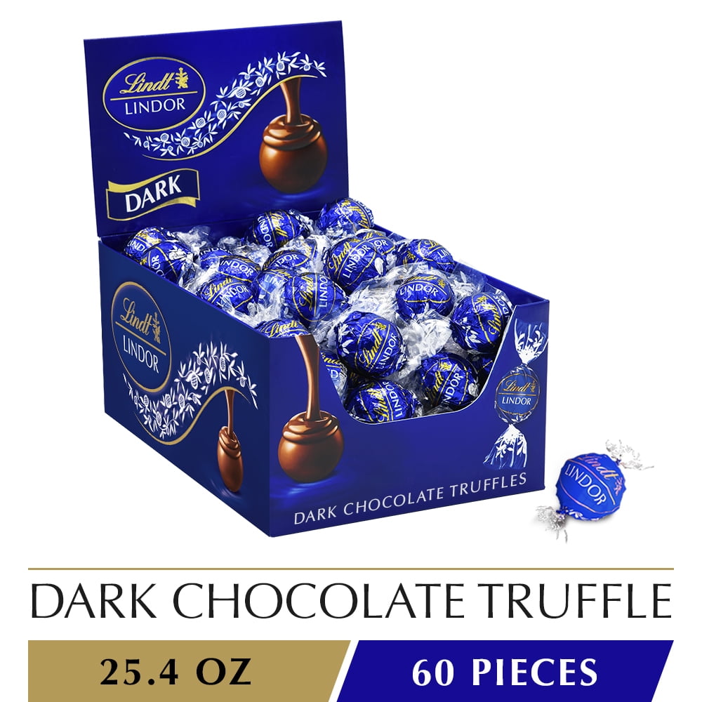 LINDOR Truffles Dark Premium Single Serve 60ct - Walmart.com
