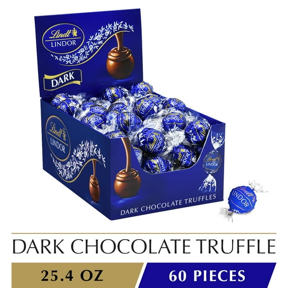 LINDOR Truffles Dark Premium Single Serve 60ct - Walmart.com