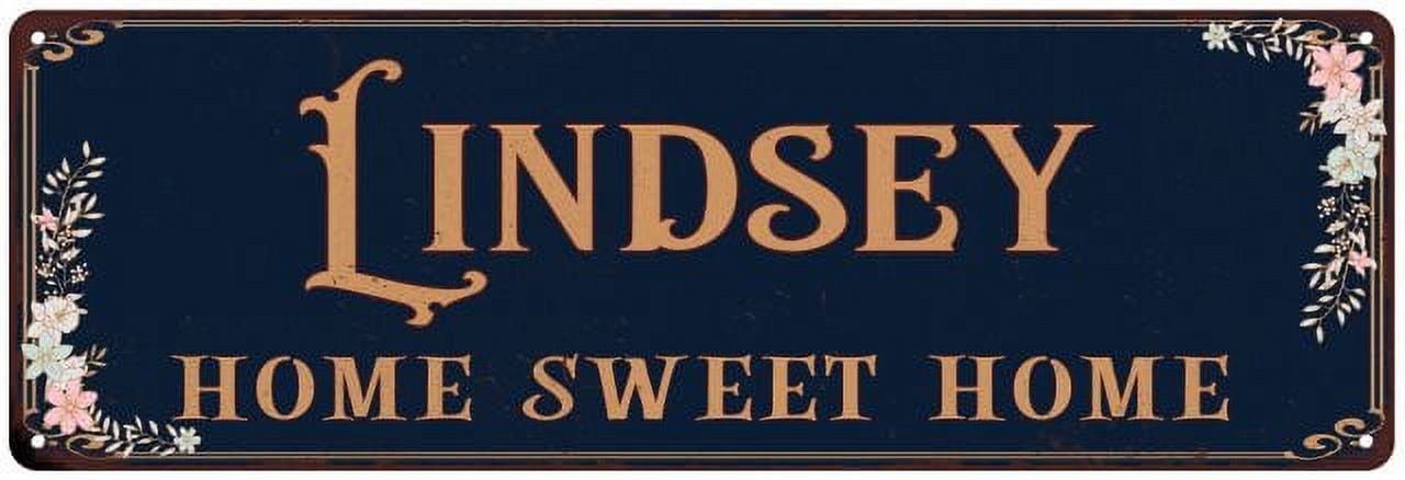 LINDSEY Home Sweet Home Victorian Look 8x24 Metal Sign 108240046720 ...