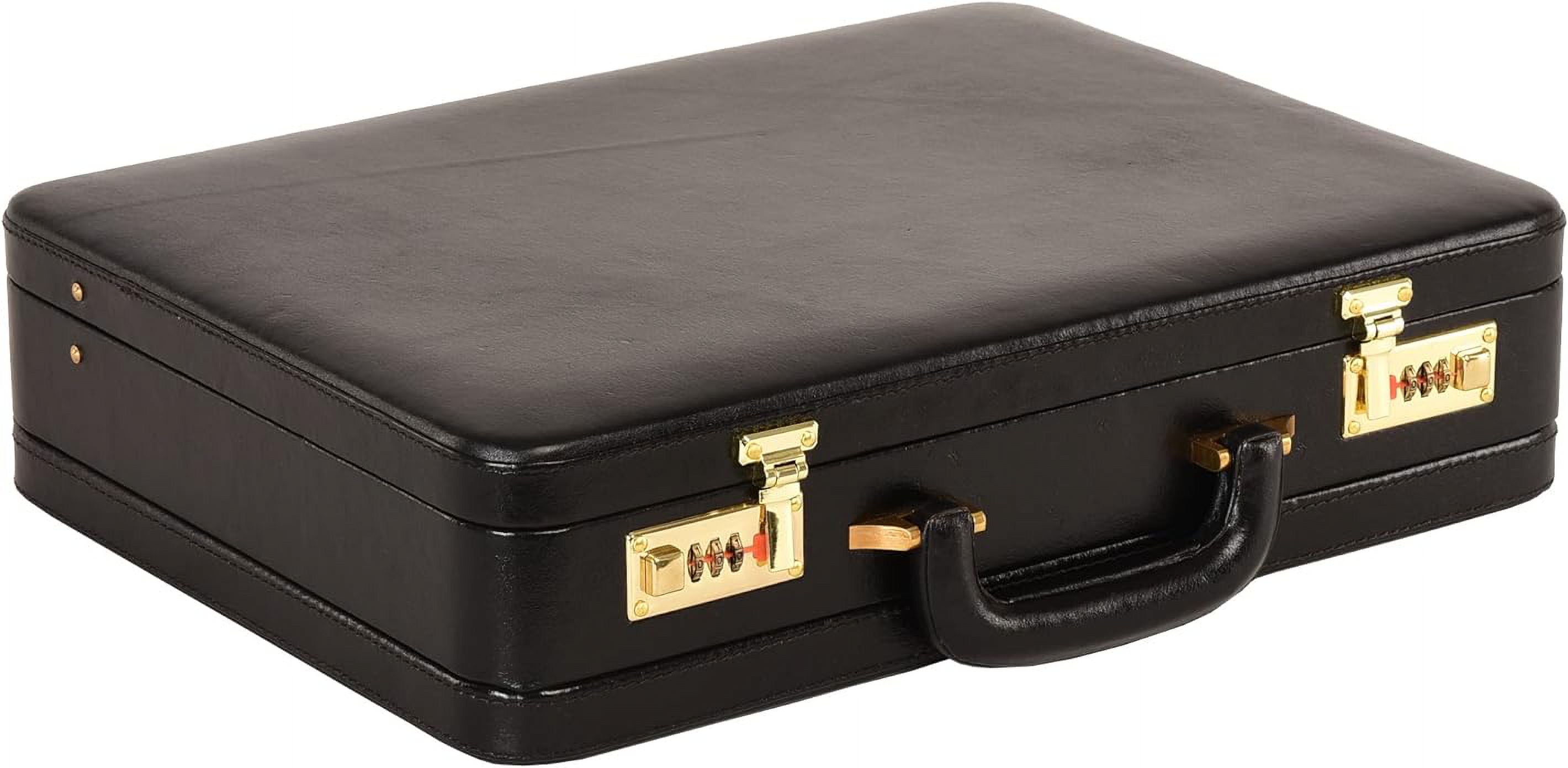 Classical Leather Organizer Briefcase - Walmart.com