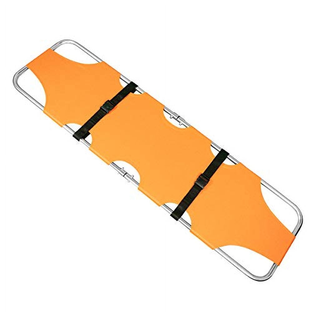 LINE2design Medical Emergency Flat Folding Portable Stretcher with Two ...