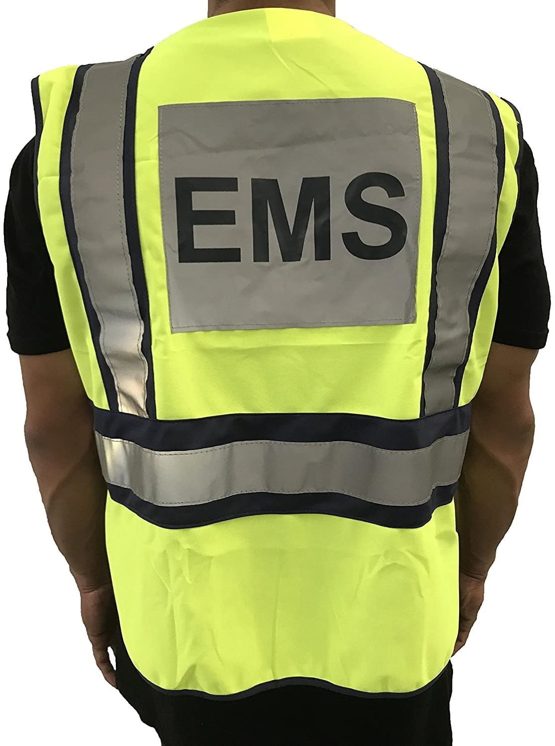 LINE2design Safety Vest - High Visibility ANSI Polyester Fabric EMS ...