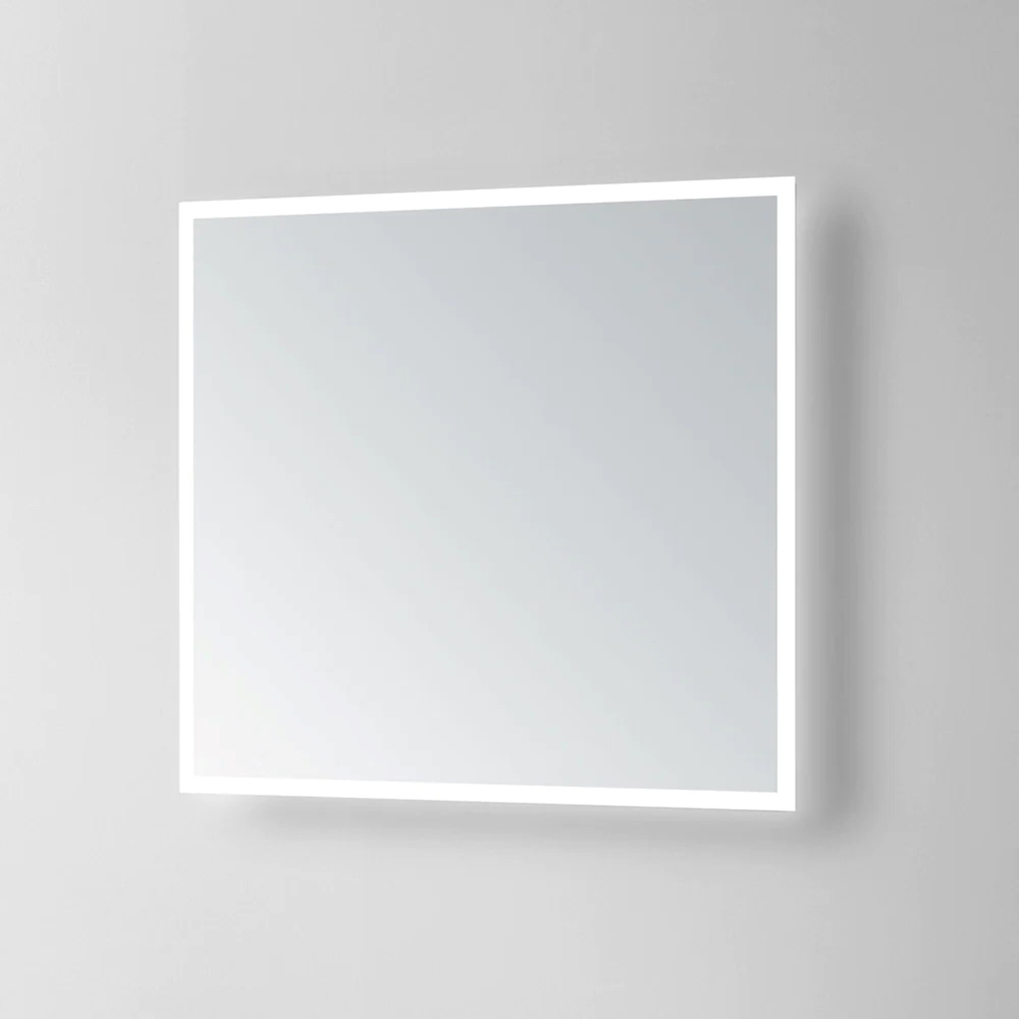 Modern Mirrors Linea Bathroom Mirror with Lights and Aluminum Frame ...