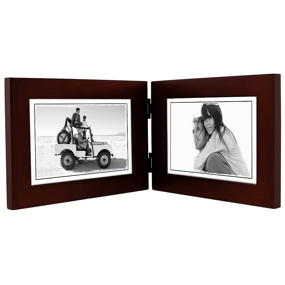 LINEAR Hinged Double Expresso Landscape 6x4 frame by Malden - 4x6 ...