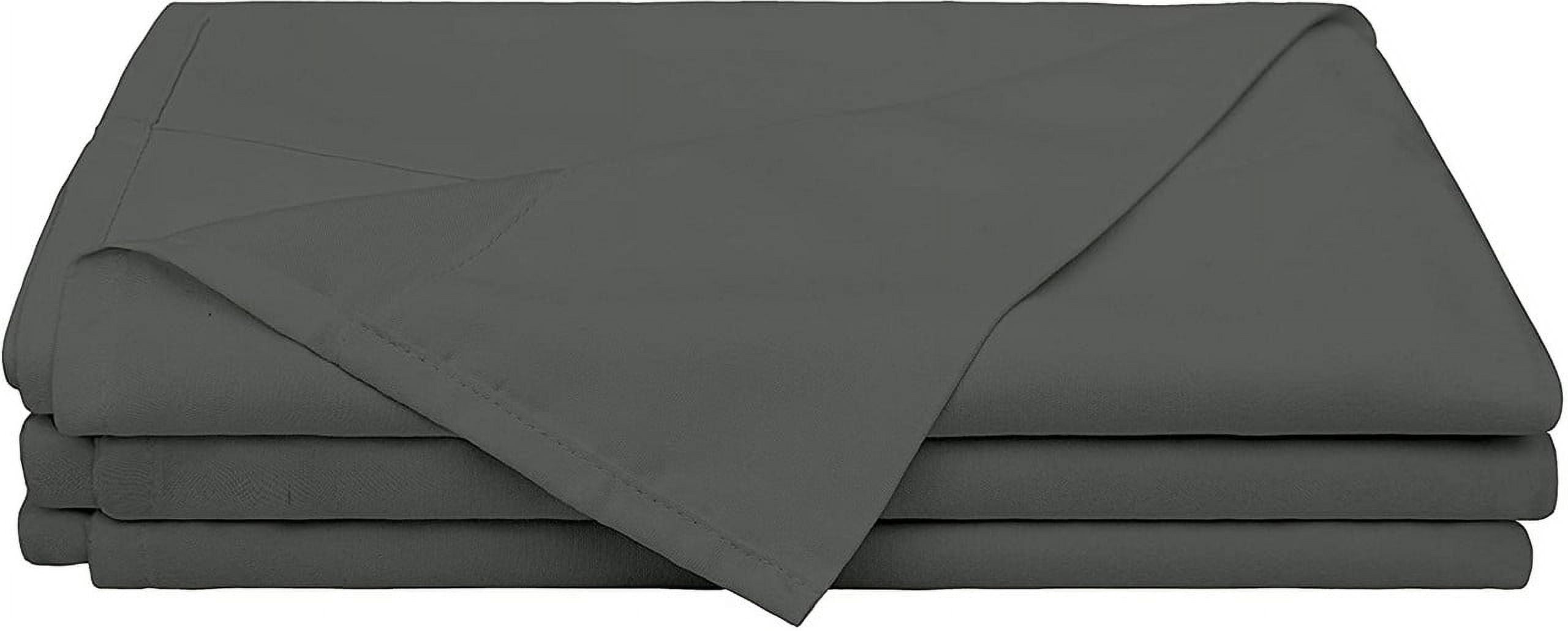 LINEN SHEETS 100% Cotton Queen Flat Sheet Only, Hotel Luxury Top Sheet, 300 TC Cool & Crisp ...