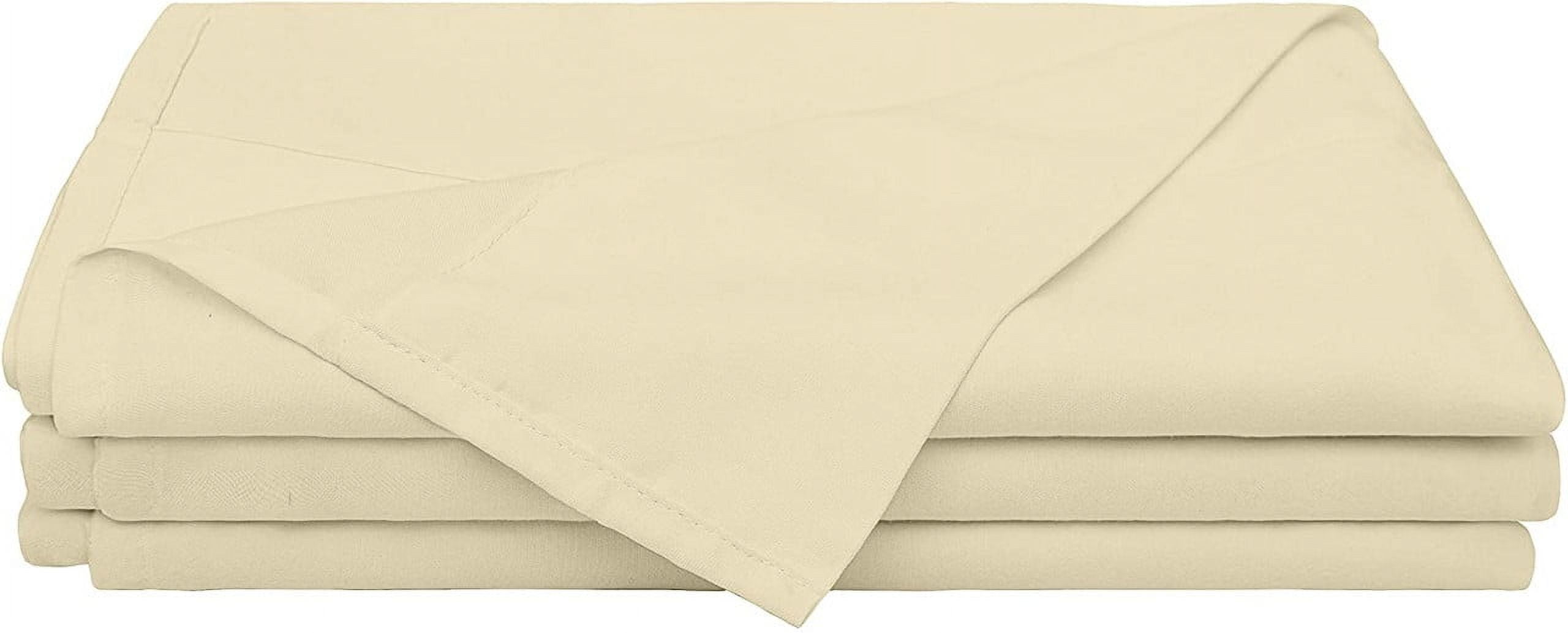 LINEN SHEETS 100% Cotton Twin-XL Flat Sheet Only, Hotel Luxury Top ...