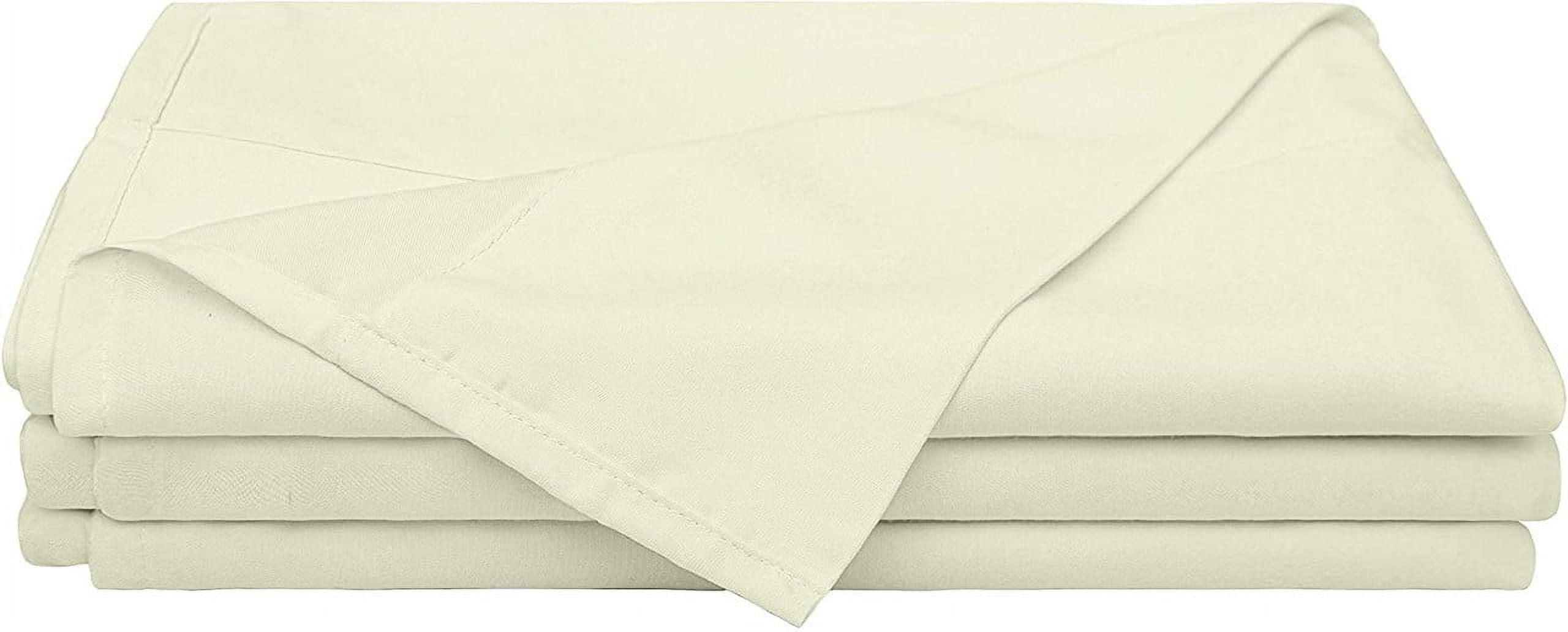LINEN SHEETS 100% Cotton Twin-XXL Flat Sheet Only, Hotel Luxury Top ...