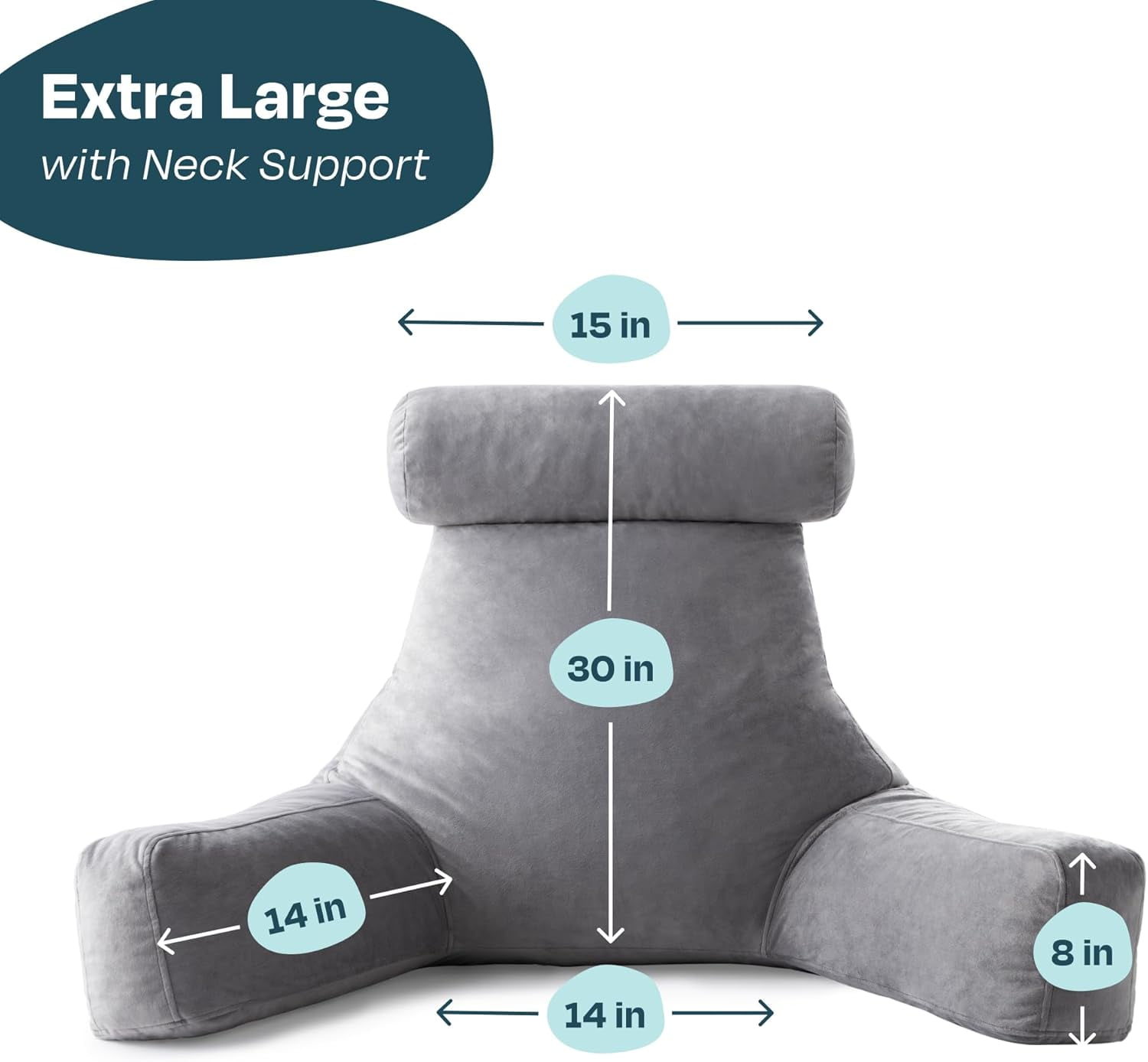 LINENSPA Reading Pillow with Shredded Memory Foam - Walmart.com