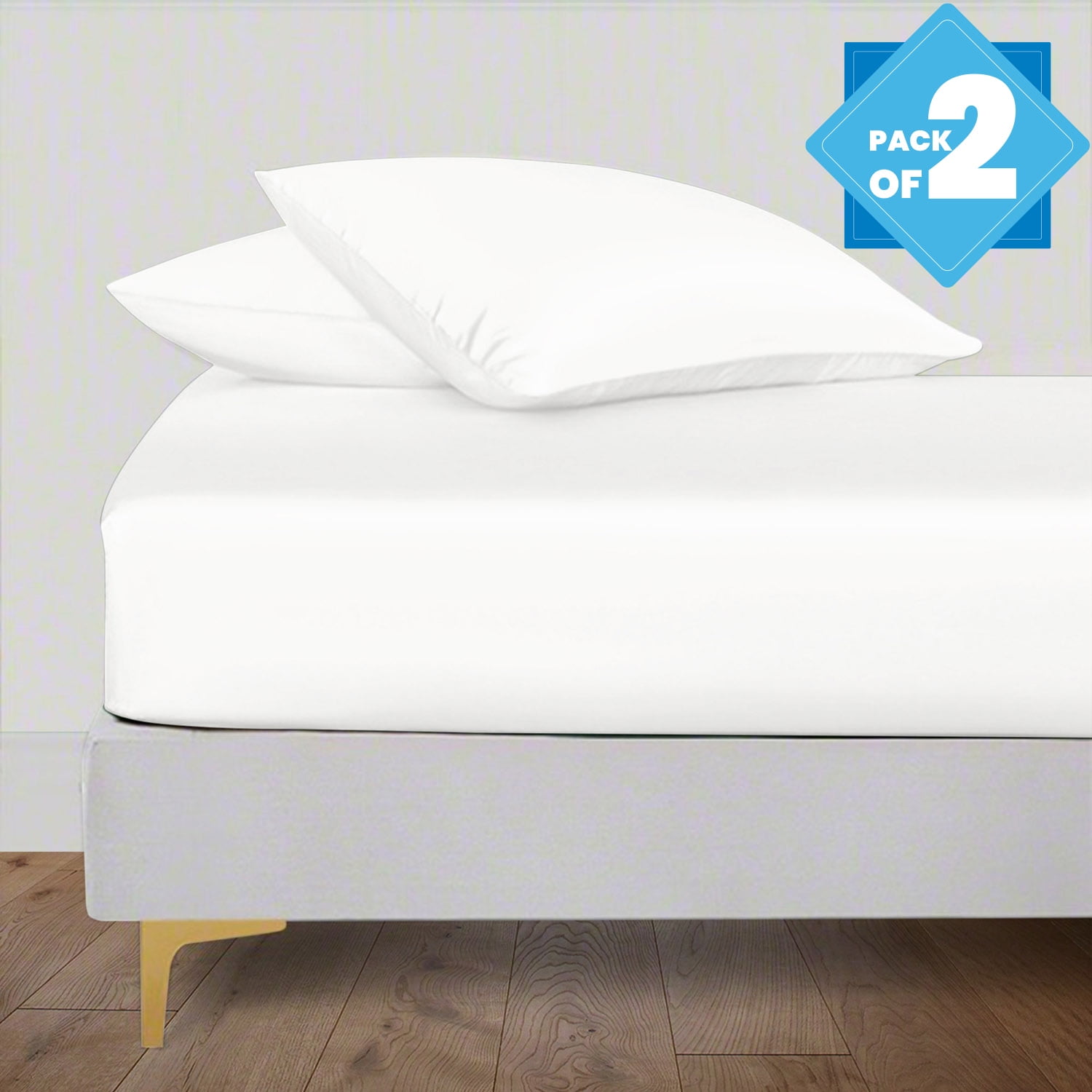 LINENWALAS 100% Austrian Eucalyptus Fitted Sheet Pack of 2, Tencel ...