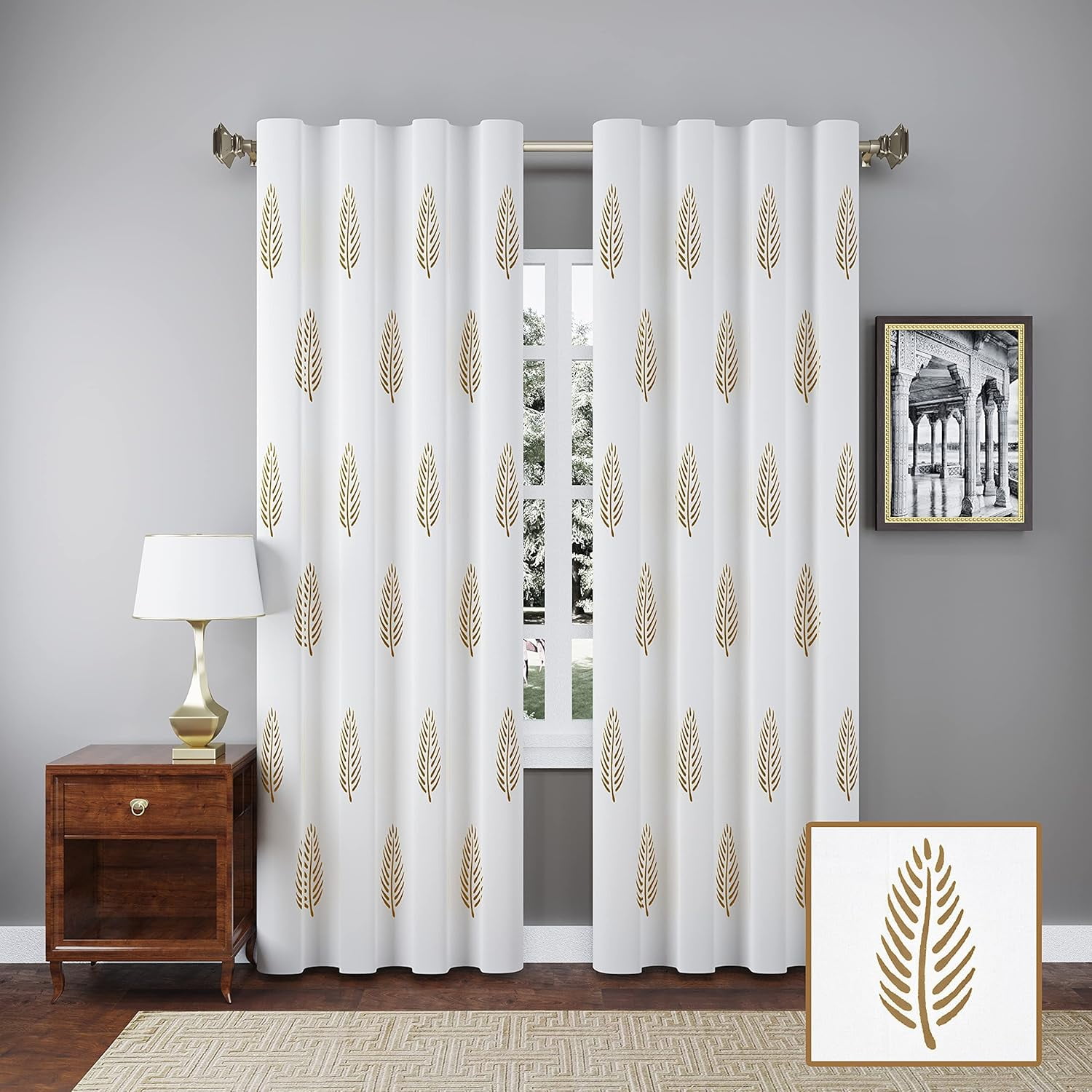 LINENWALAS Cotton Back Tab Apron Curtains Curtains For Window Set Of 2 Linen Textured Doors ...