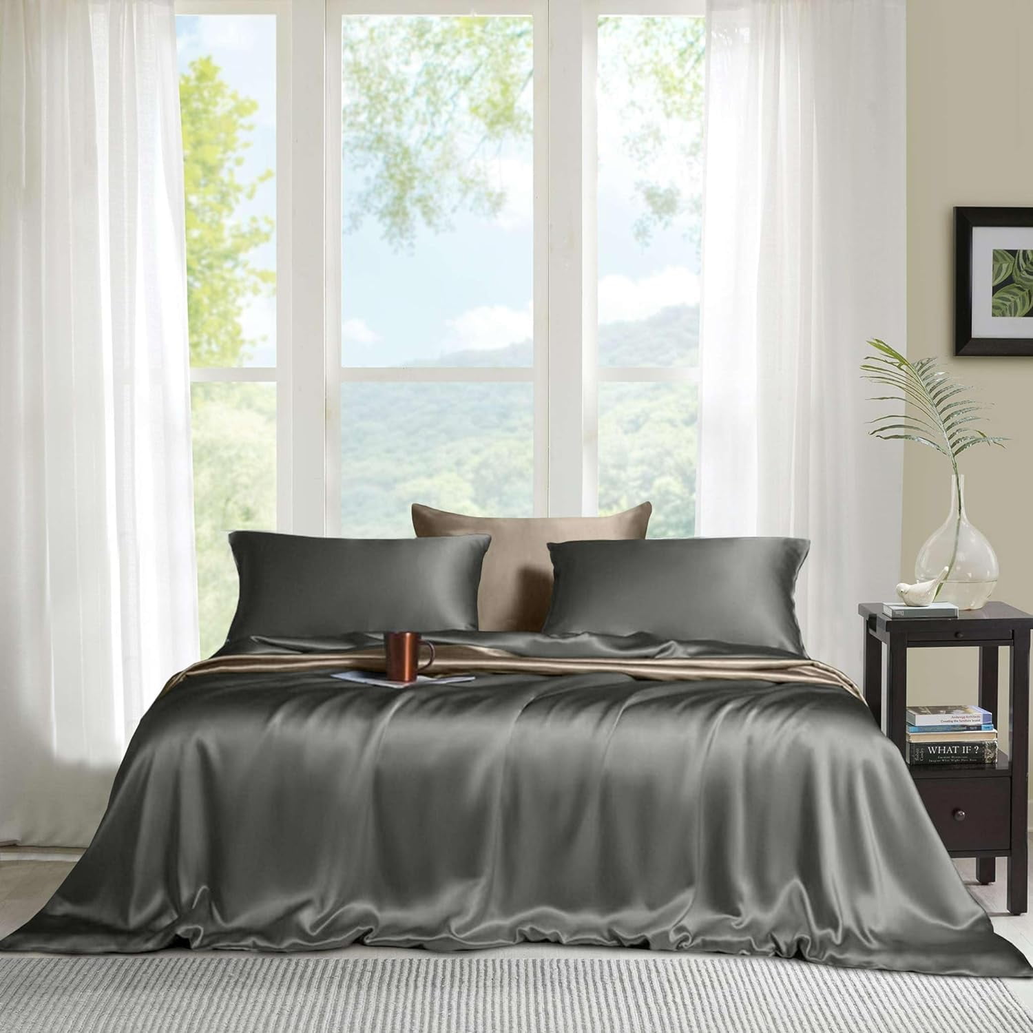 LINENWEAVES Bamboo Sheets Twin Bed Sheet Set, 100% Bamboo Viscose ...