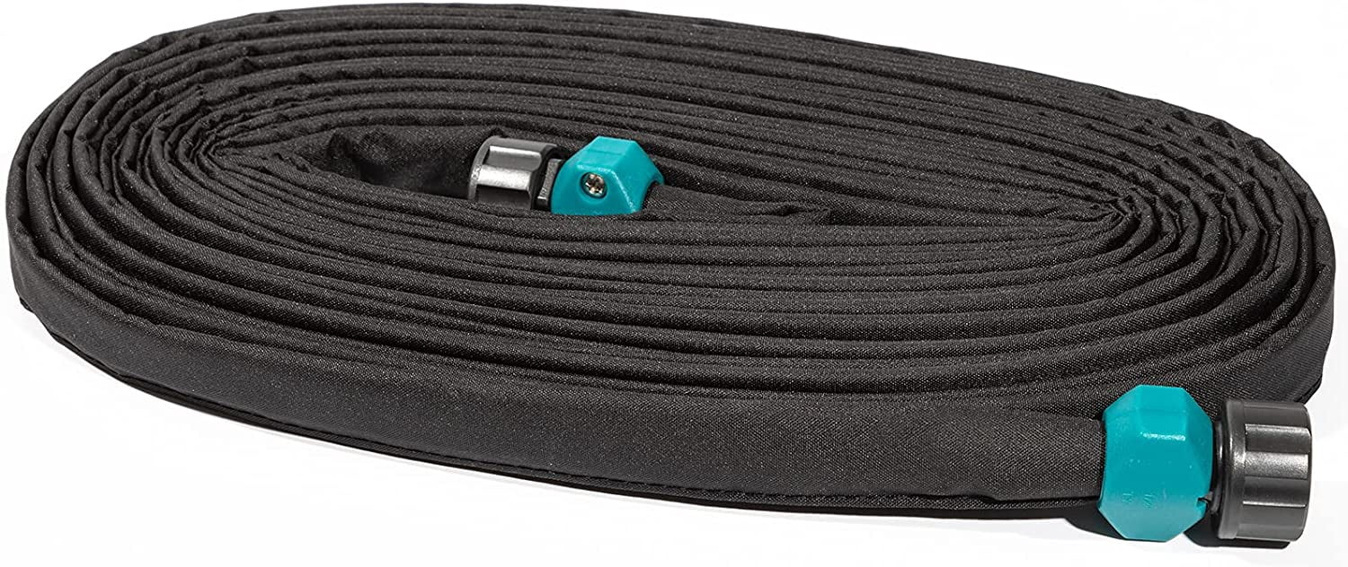 LINEX Flat Soaker Hose 1/2" x 75 ft for Garden Beds Drip Hoses ...