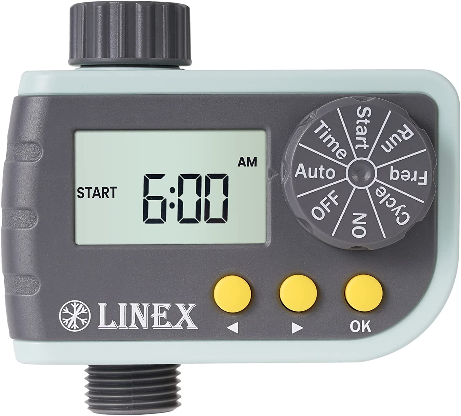 LINEX Sprinkler Timer, LED Screen Programmable Water Timer for Garden ...