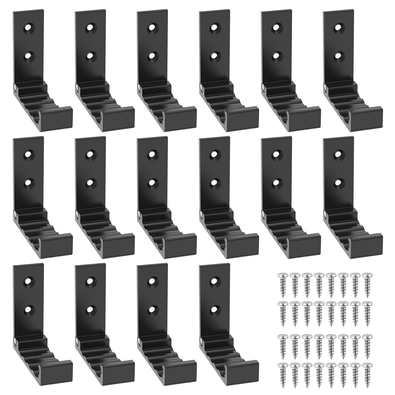 LINFANG 16Pcs Wall Mounted Foldable Hook Aluminium Wall Folding Hooks ...