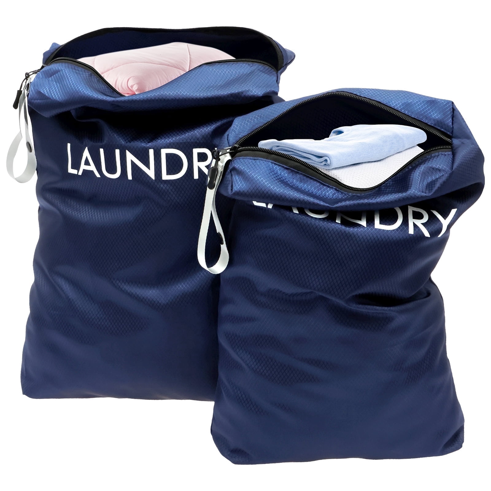 LINFANG 2 Pcs Portable Laundry Bag Waterproof Oxford Cloth Wet Dry Bag ...