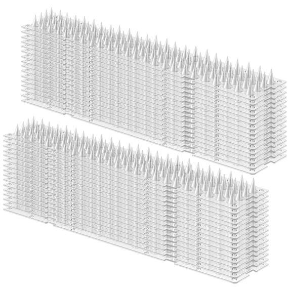 LINFANG 24Pcs Plastic Bird Spike Pad Weather Resistant Bird Spike ...
