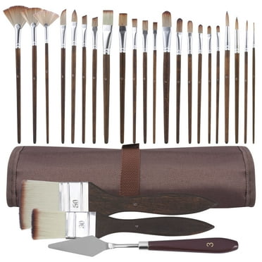 ARTIFY 38 Pieces Paint Brushes, Intermediate Series, Nylon Hairs Art ...