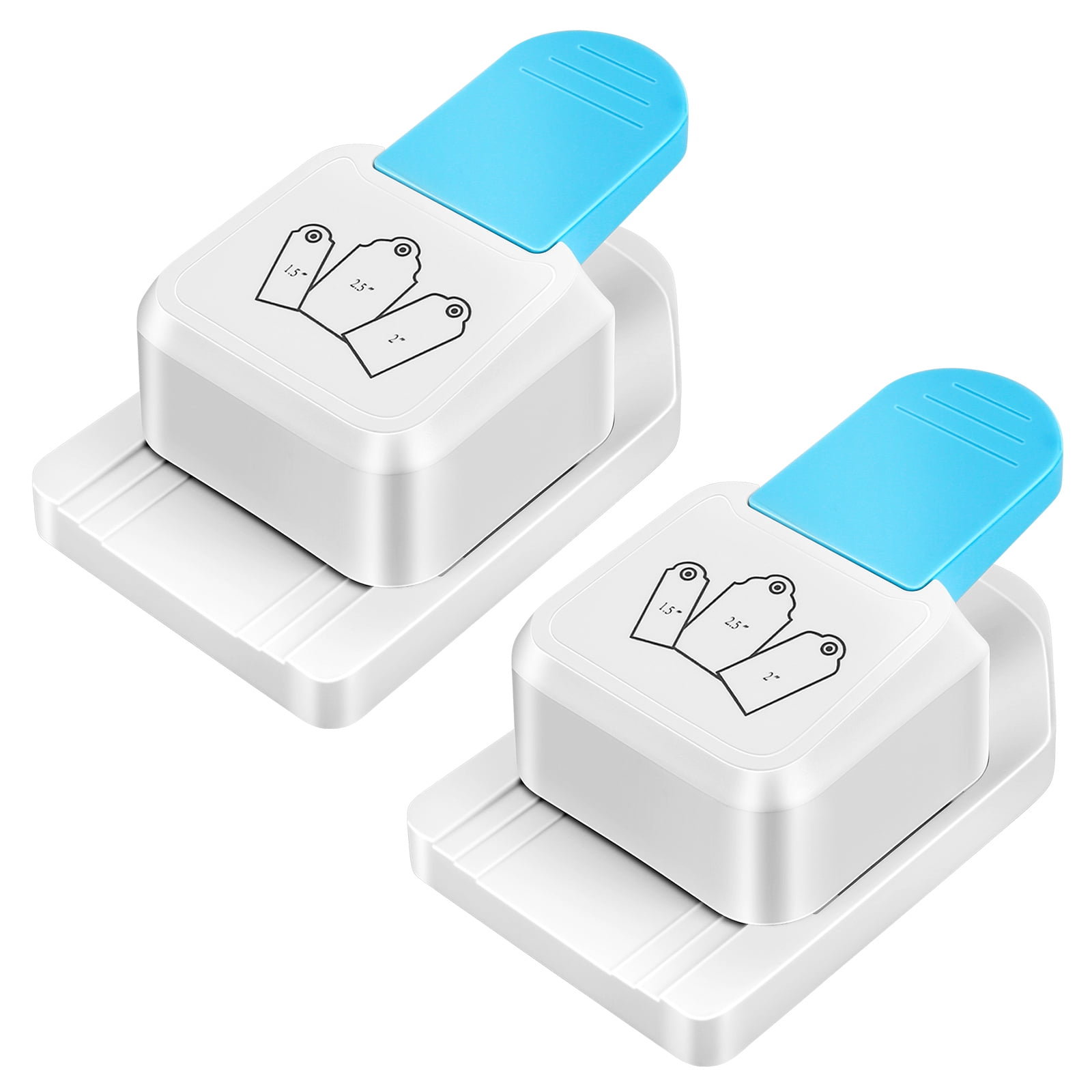 LINFANG 3 in1 Craft Tag Punch Paper Craft Tag Punch 1.5in 2in 2.5in ...