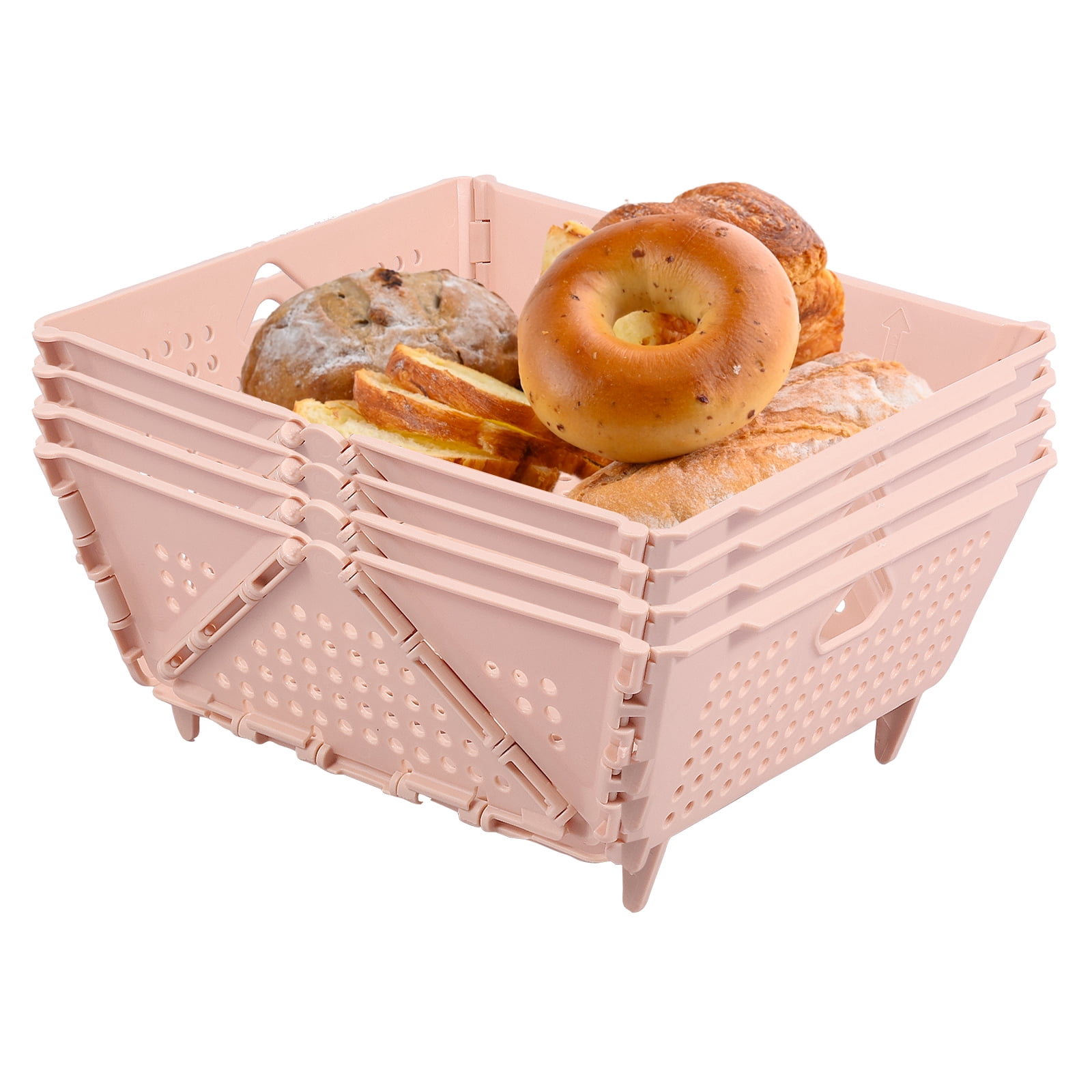 LINFANG 4 Pcs Collapsible Colander Space Saving Collapsible Storage ...