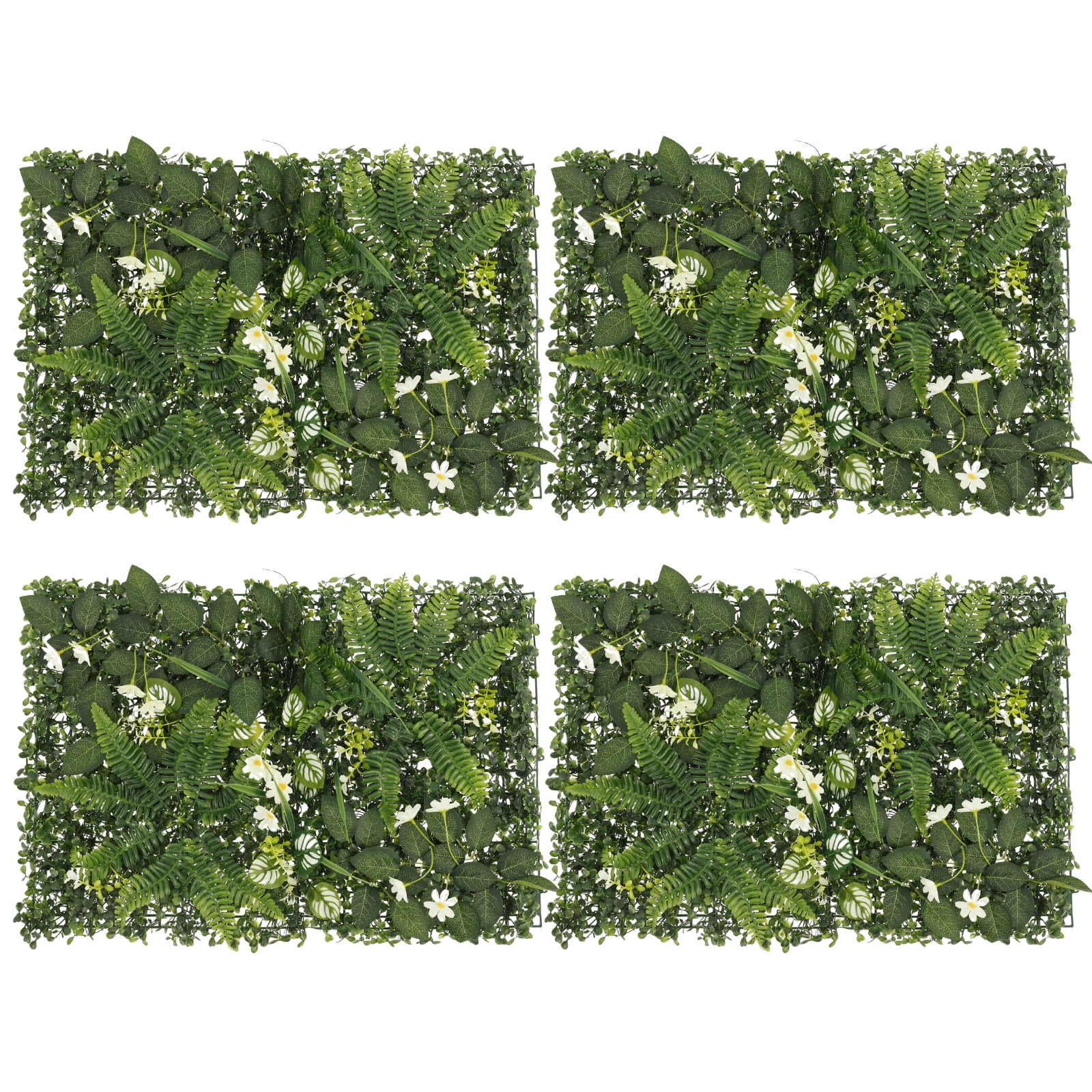 LINFANG 4Pcs Plastic Artificial Hedge Panel Injection Moulding Process ...