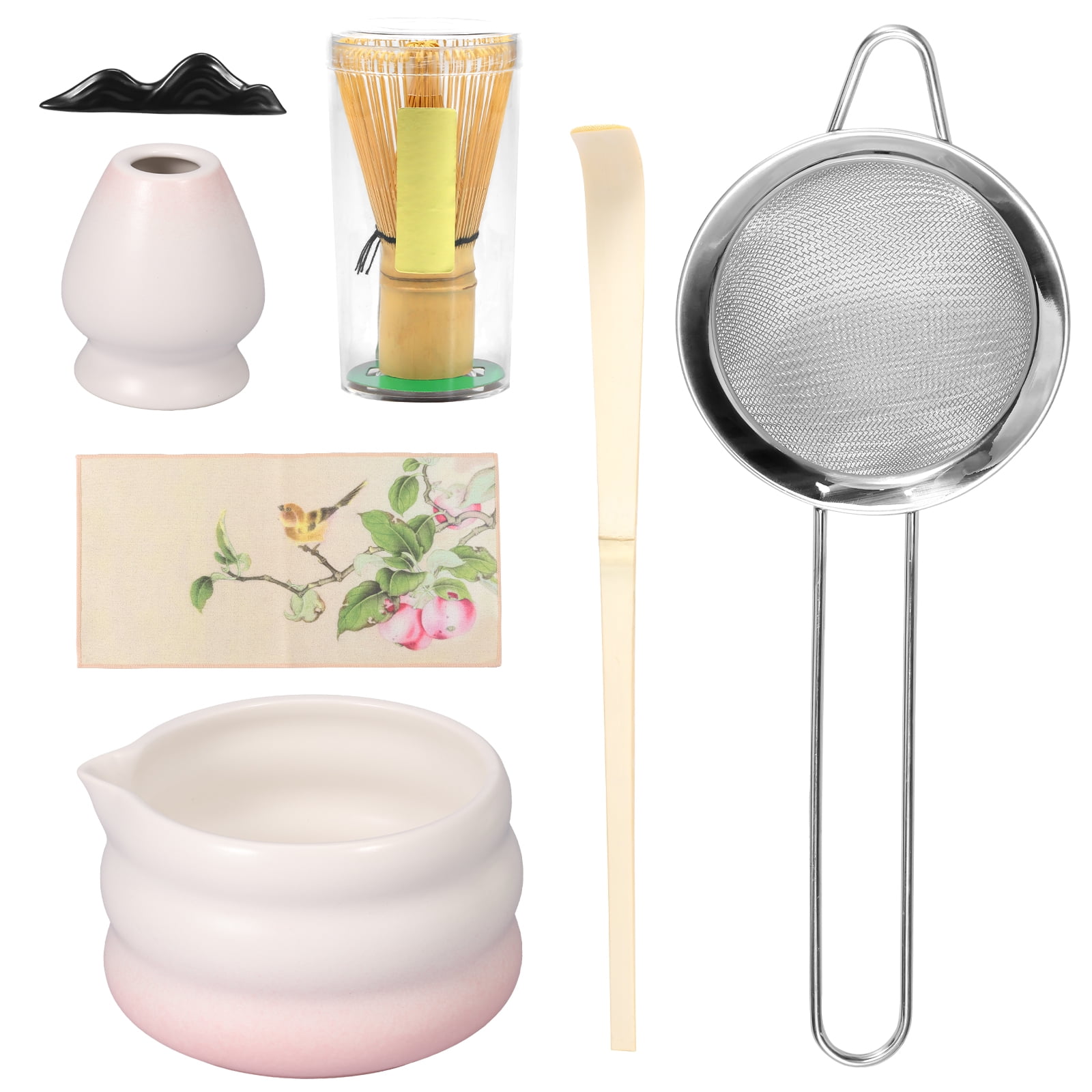 LINFANG 7pcs Japanese Matcha Tea Set Easy to Use Elegant Green Matcha ...