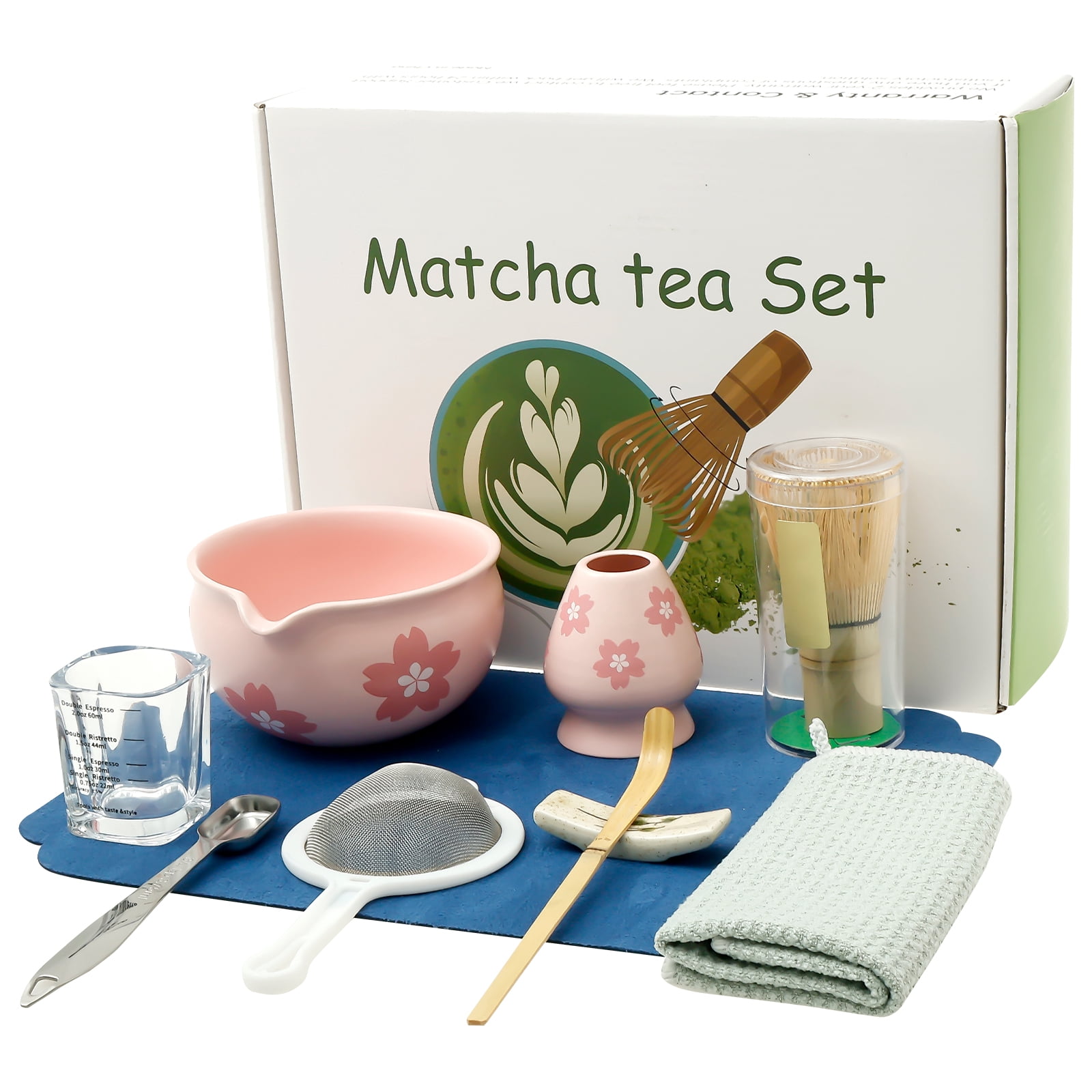 LINFANG Ceramic Matcha Tea Set Smooth Elegant Matcha Bowl Accessory Set ...