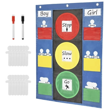 Pacon Behavioral Pocket Chart, Blue, 18-1/2" x 21" - Walmart.com