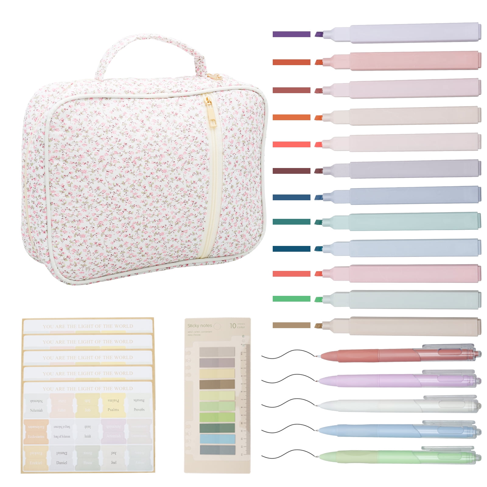 LINFANG Flower Pattern Book Cover Case Dustproof Large Women Book ...