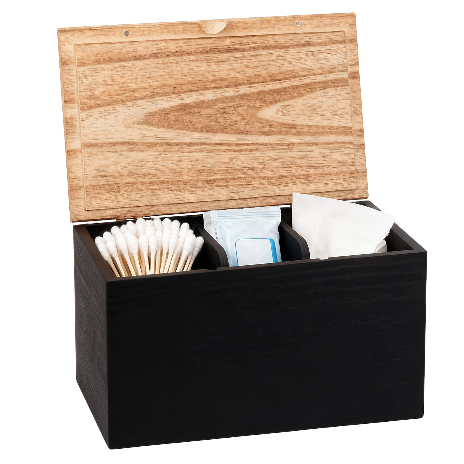 LINFANG Wood Tampon Holder for Bathroom Practical Pad and Tampon ...