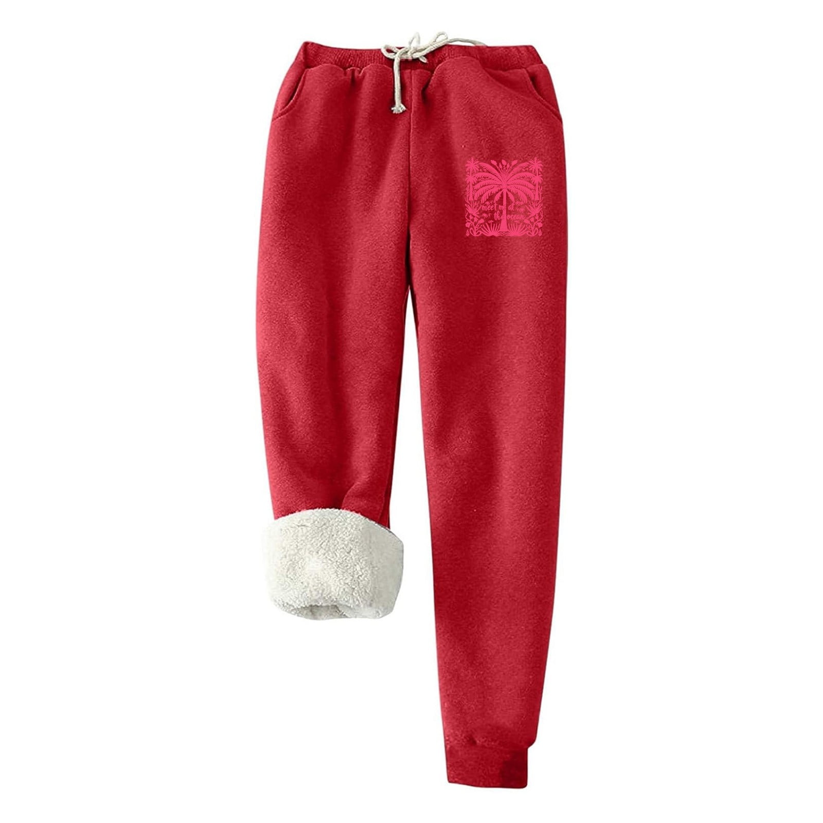 LINGLANG Fleece-Lined Leggings For Women Tights Thermal Long High Waist ...