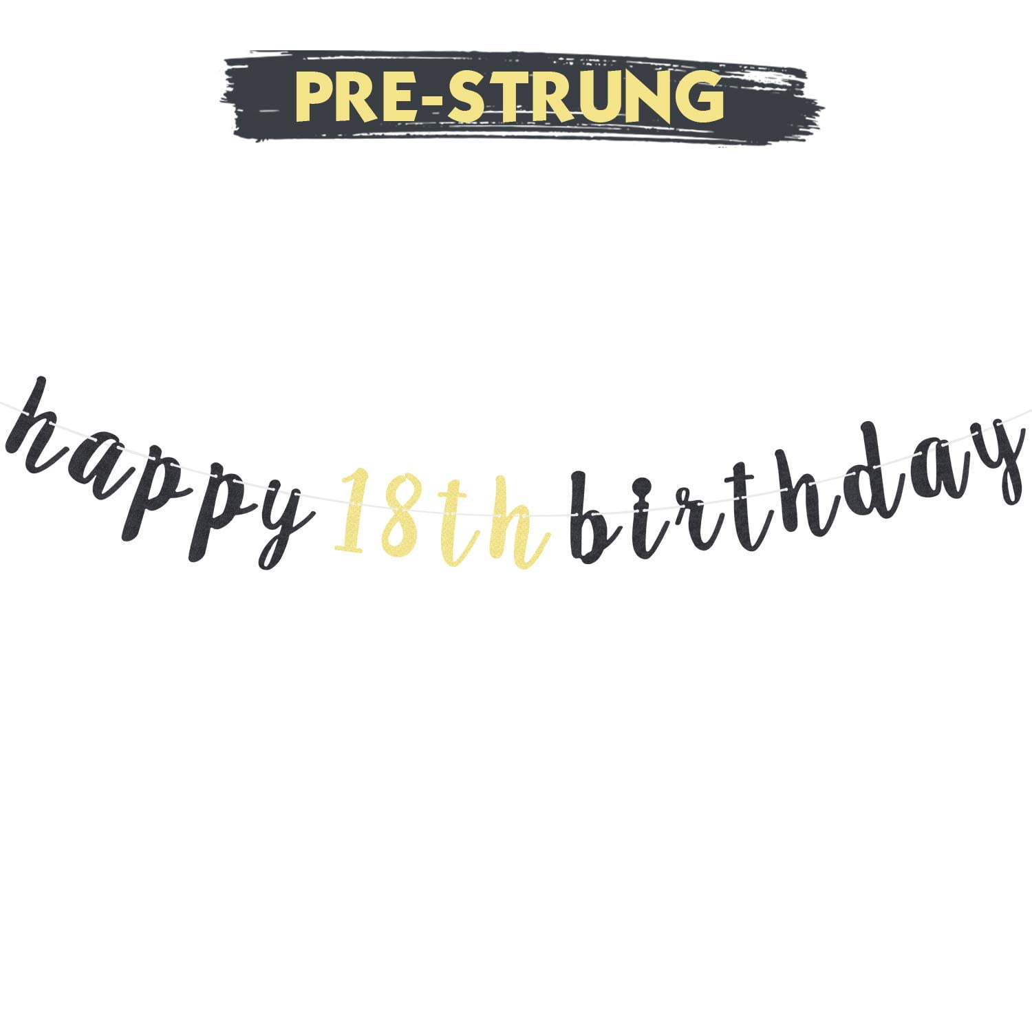 LINGTEER Happy 18th Birthday Party Decorations,18th KKS1 Birthday ...