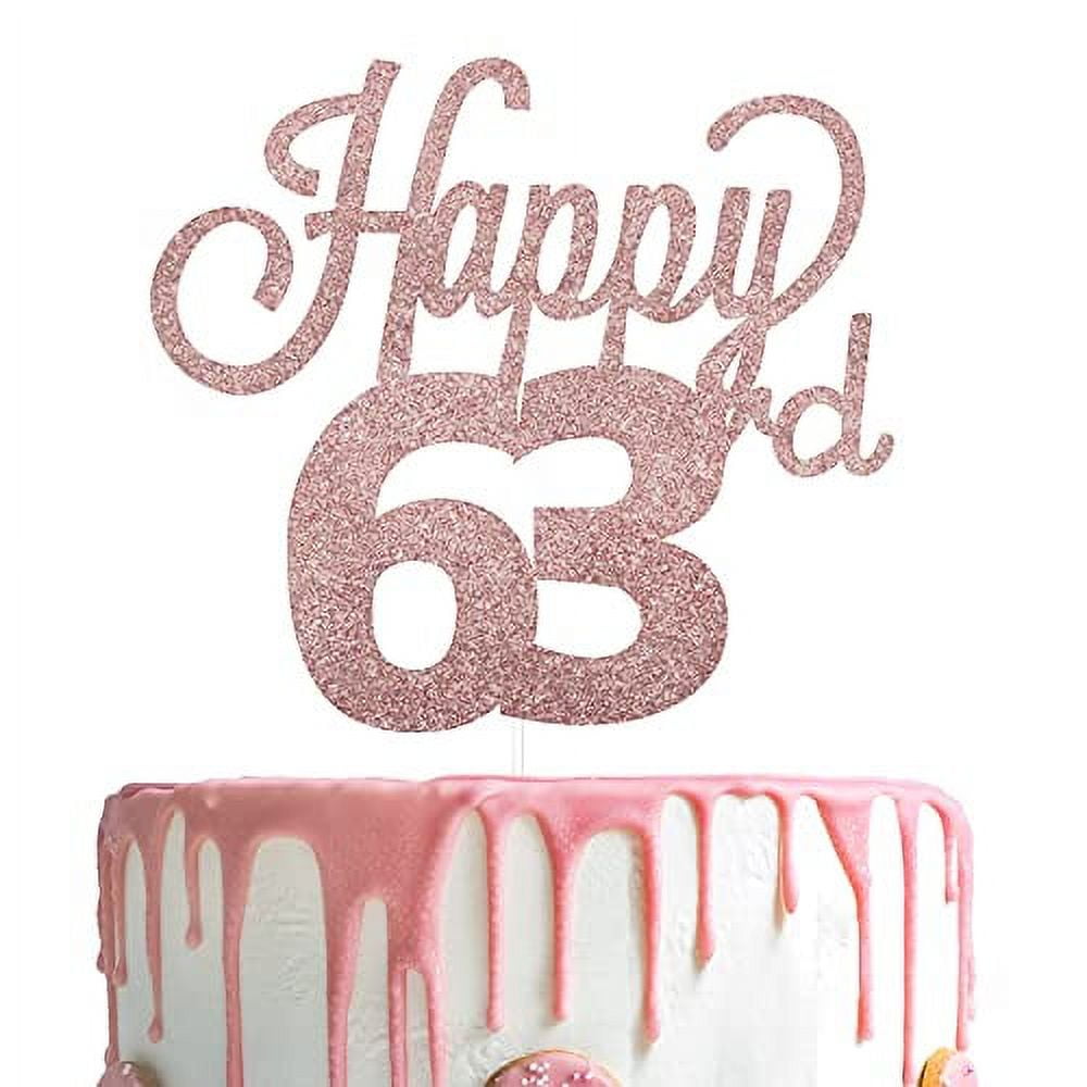 LINGTEER Happy 63rd Birthday Cake Topper - Cheers to 63rd Birthday 63 ... LINGTEER Happy 63rd Birthday Cake Topper - Cheers to 63rd Birthday 63 ...