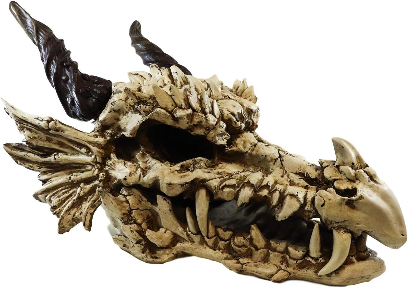 LINGYUAN Grand Scale Oversized Dragon Skeleton Fossil Skull with Horns ...