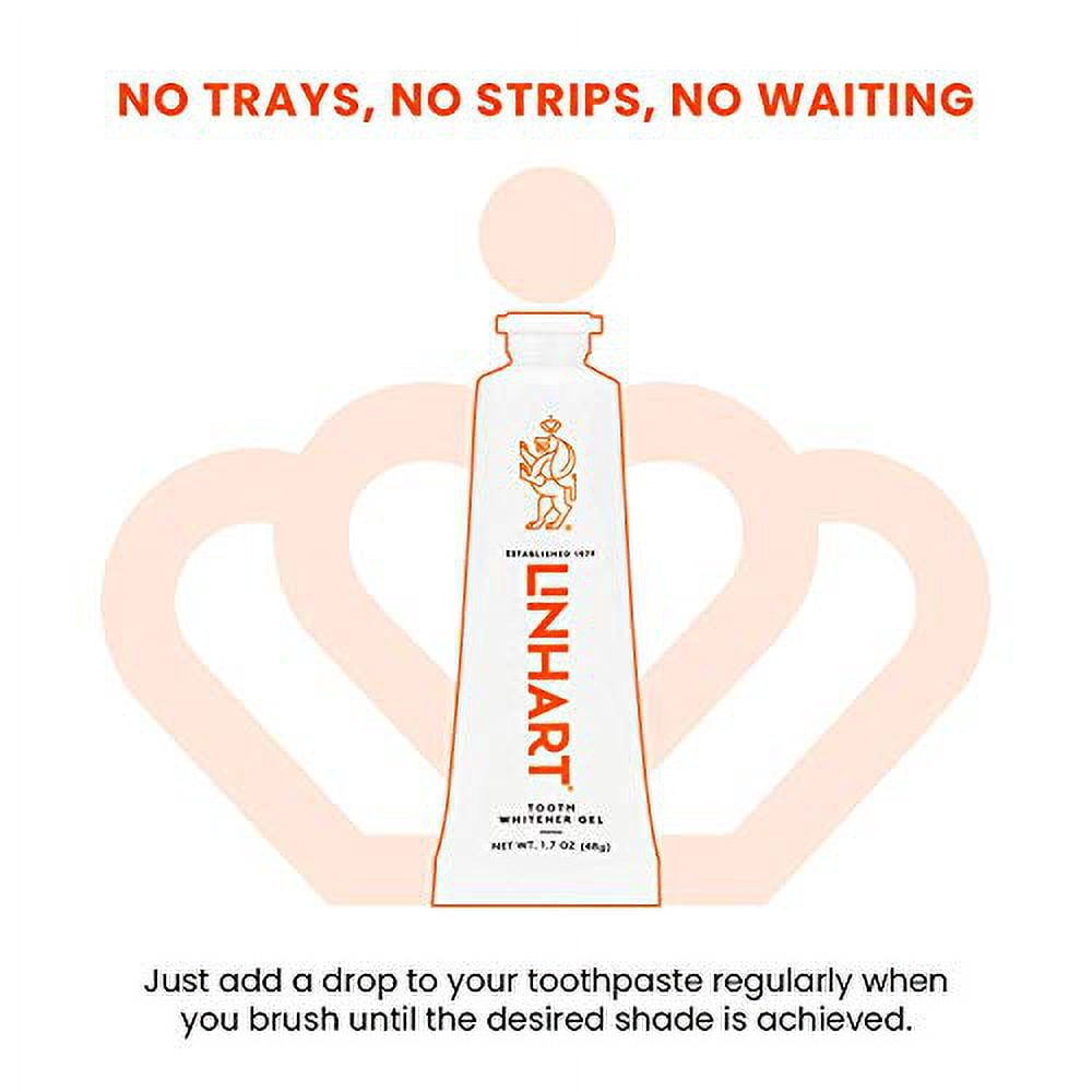 LINHART Teeth Whitener Gel with Hydrogen Peroxide, Tooth Whitener for ...