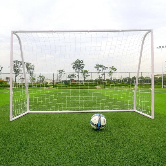 LINJH 8' x 5' Soccer Goal With Net Strong Straps Anchor Large Soccer ...