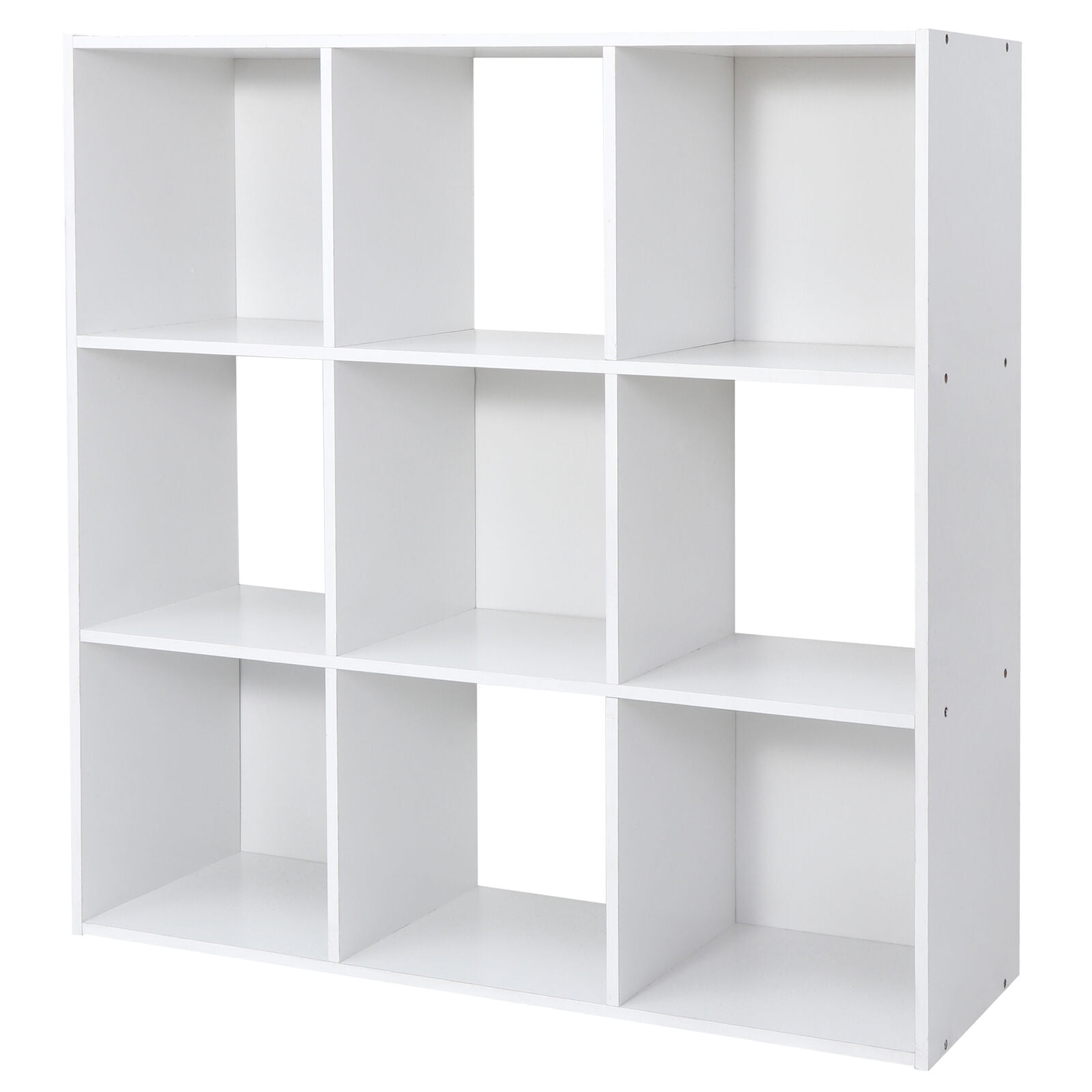 LINJH 9-Cube Storage Organizer - Wooden Bookshelf & Display Unit with 5 ...