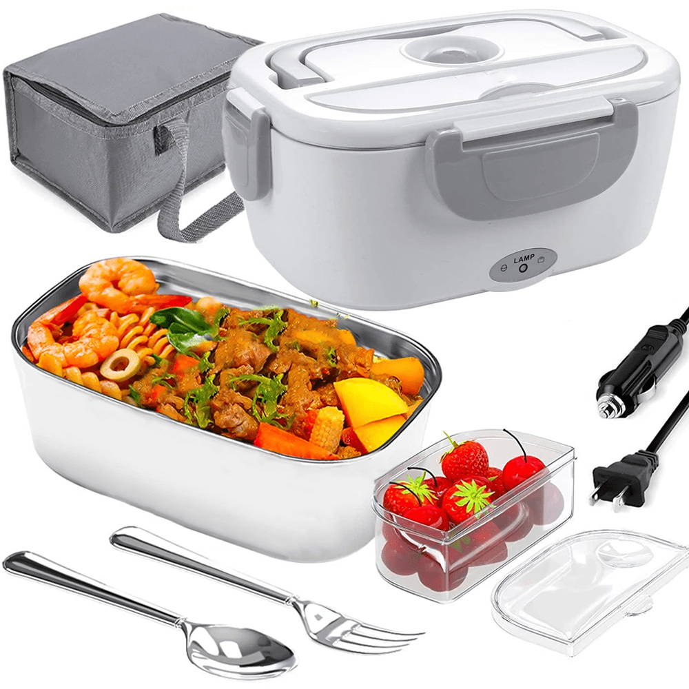 LINJH Cordless Electric Lunch Box for Adults Rechargeable Heated Lunch ...