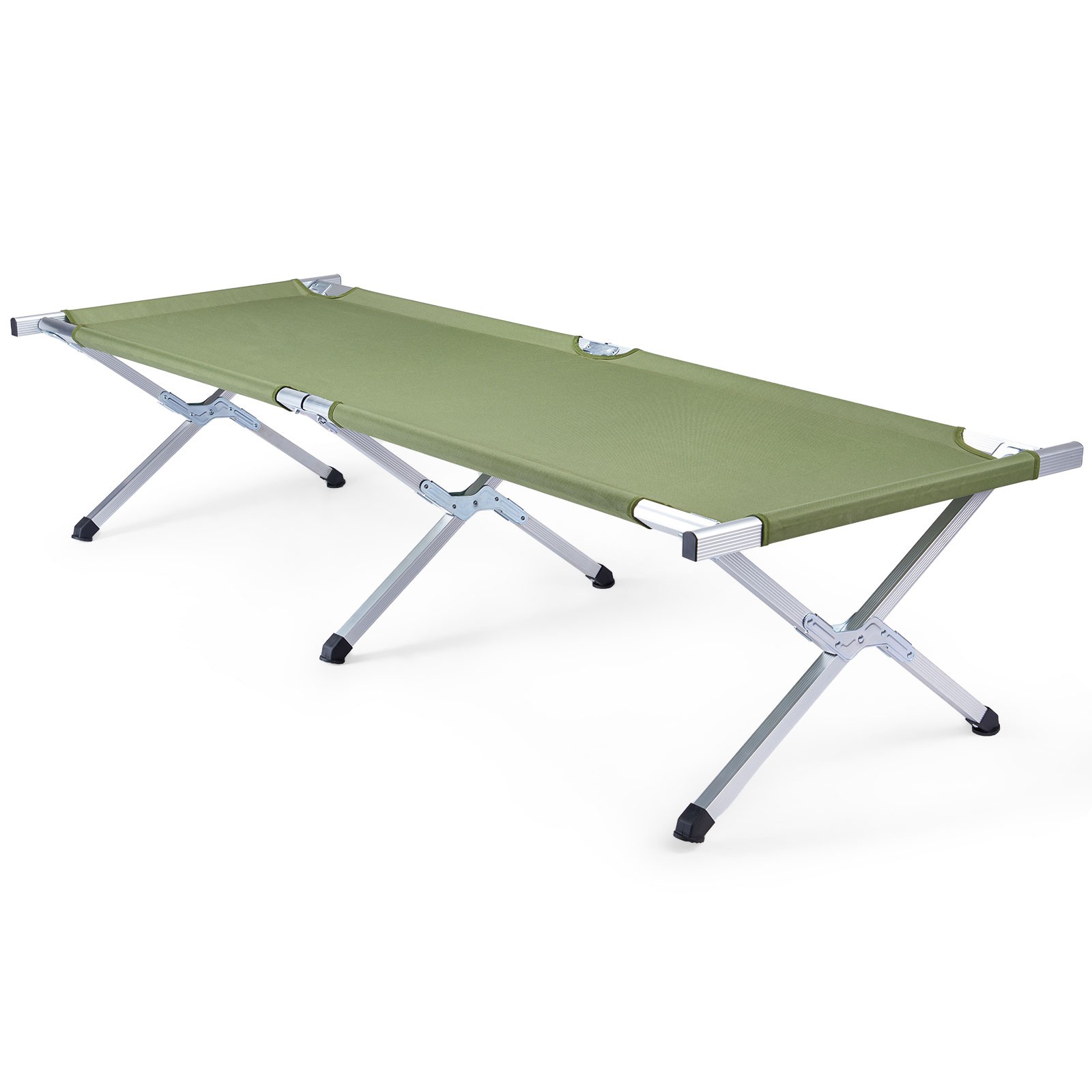 LINJH Portable Folding Camping Cot 75inch Outdoor Military Army Green ...