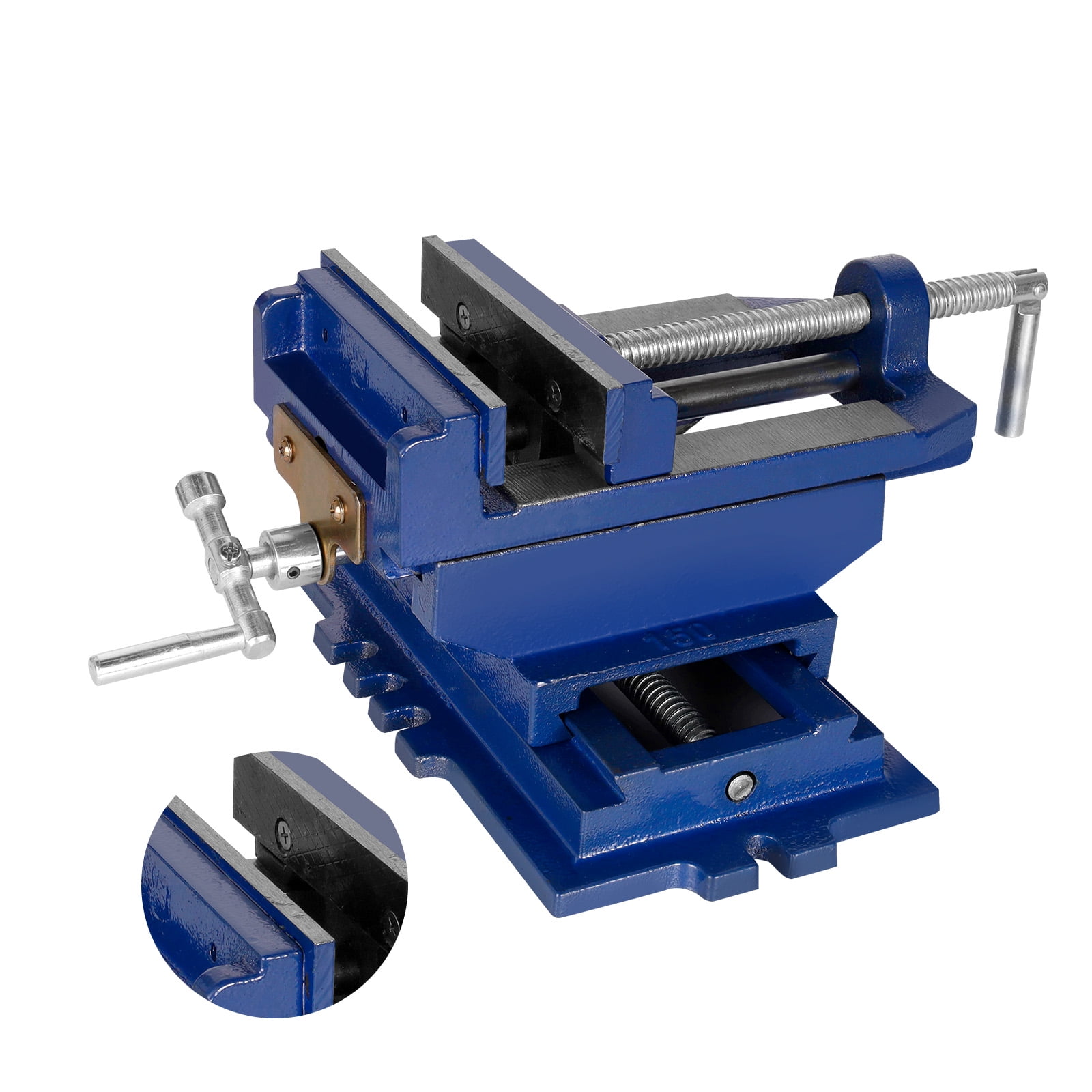 LINJI 6 Inch Max Jaw Opening Benchtop Vise for Drill Press - Heavy Duty ...