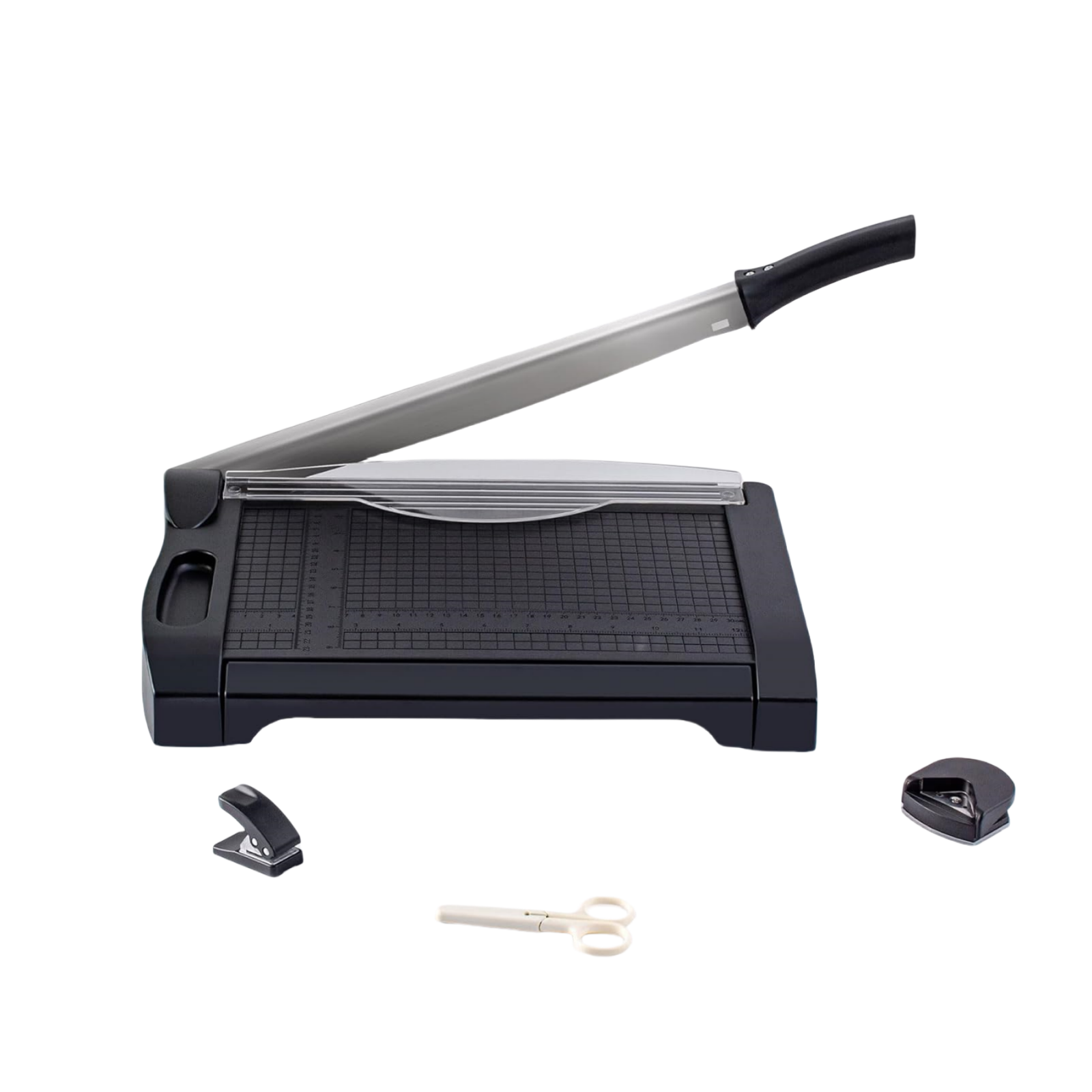 LINJI Black 3 in 1 Paper Trimmer - Heavy Duty with Safety Lock for ...