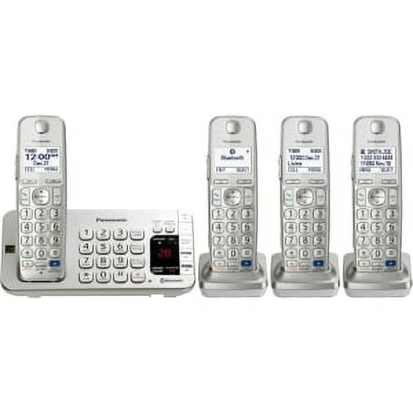 LINK2CELL BT PHONE CORDLESS W/ ANSWERING MACHINE 4HANDSET SLVR ...