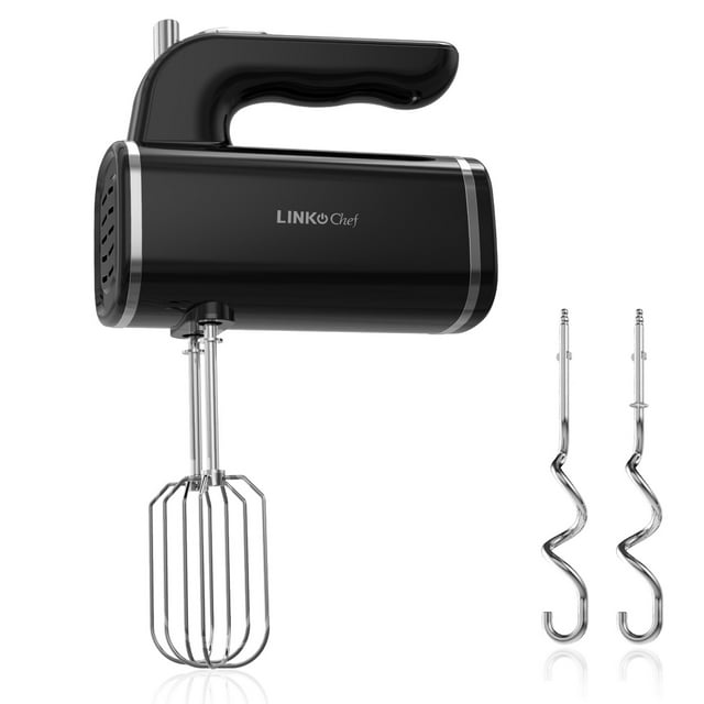 LINKChef Hand Mixer, 450W Turbo Electric Handheld Mixer, 5 Speed ...