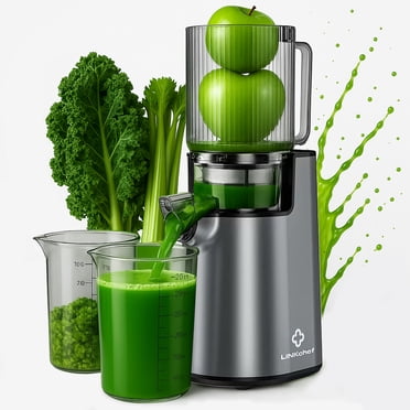 "ECOSELF Cold Press Juicer, 4.35"" Wide Mouth, High Yield Pure Juice ...